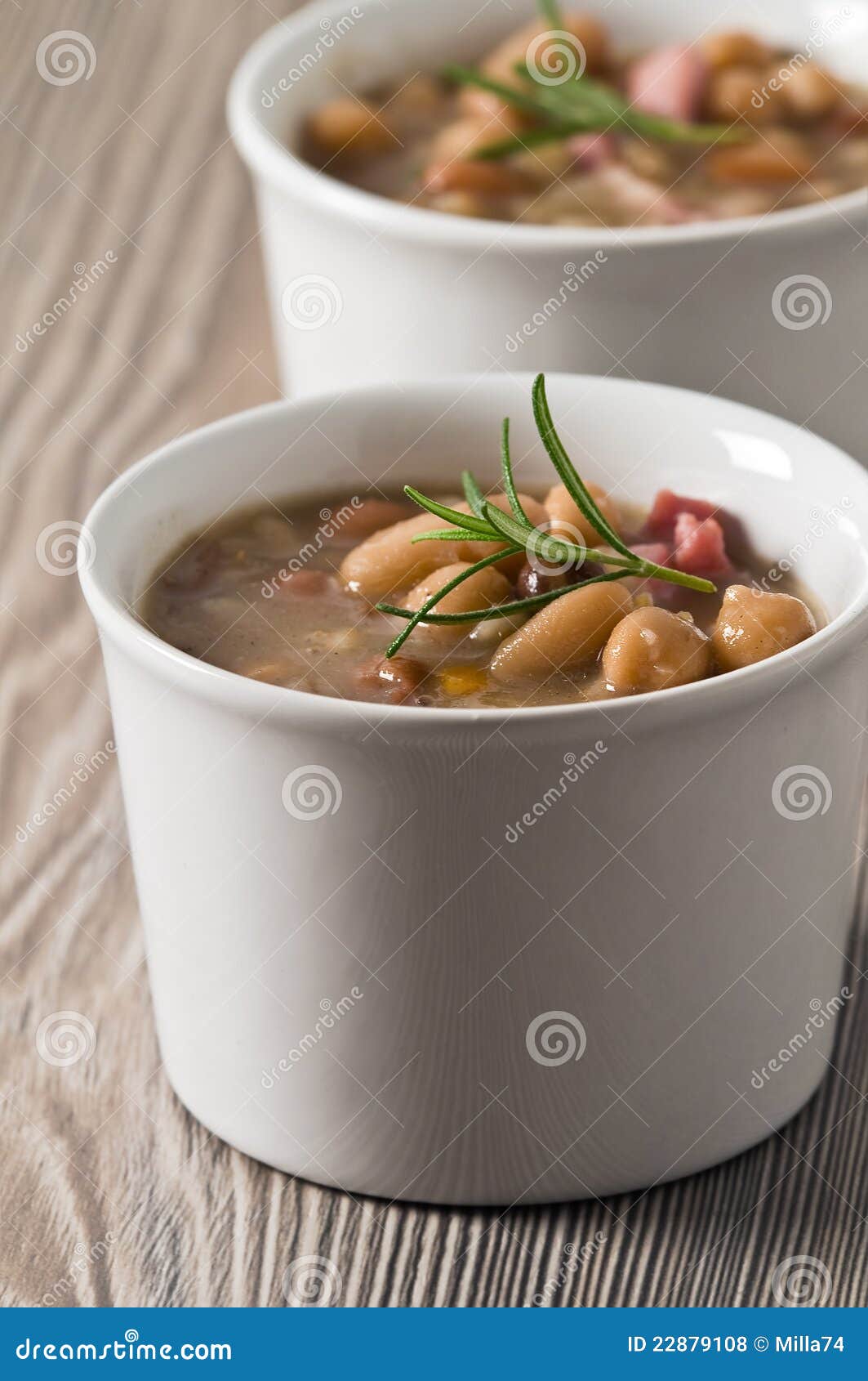 Borlotti Bean and Spelt Soup. Stock Photo - Image of gastronomy ...