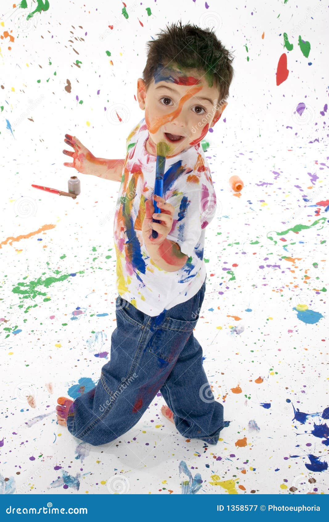 Born Artist stock image. Image of full, crafts, caucasian - 1358577