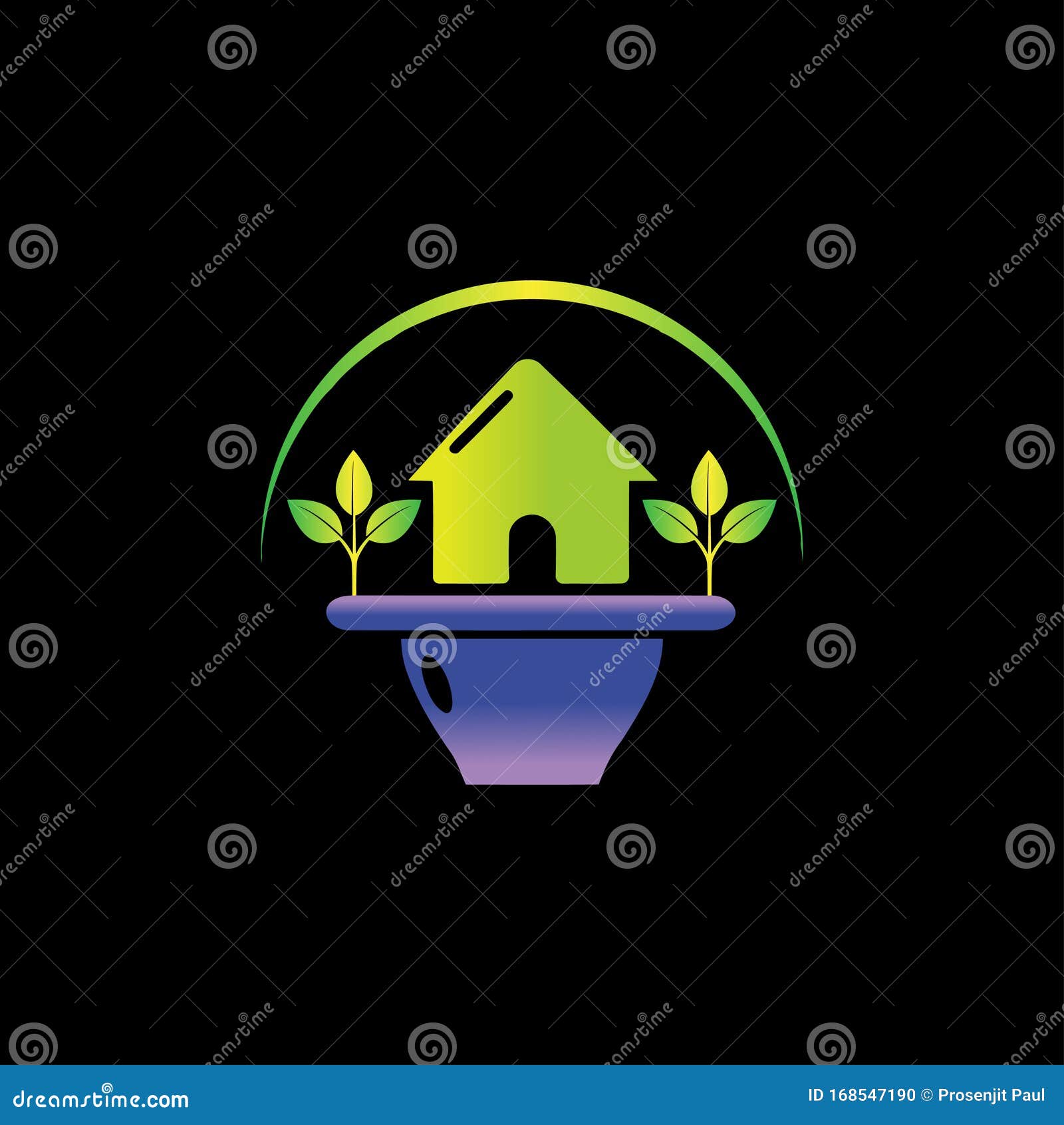 Born House Logo Vector Template Design Stock Vector - Illustration of ...