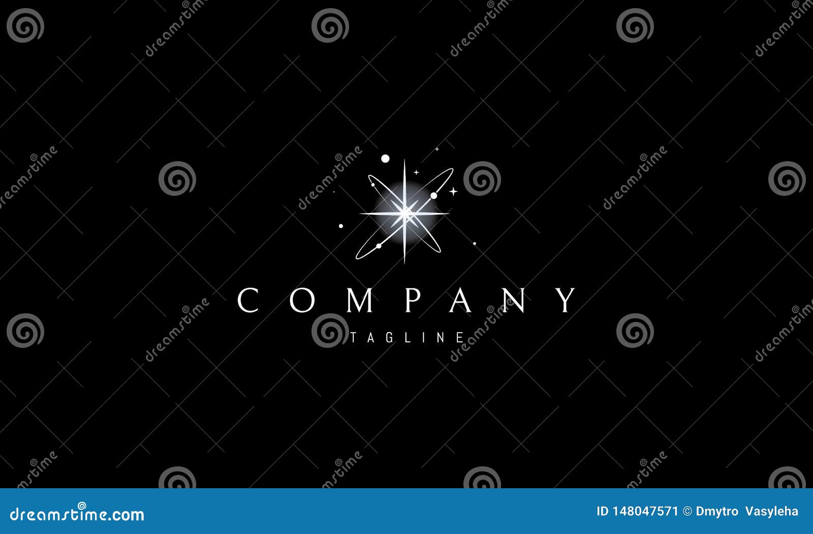 Born of Star Abstract White Vector Logo Design Stock Vector ...