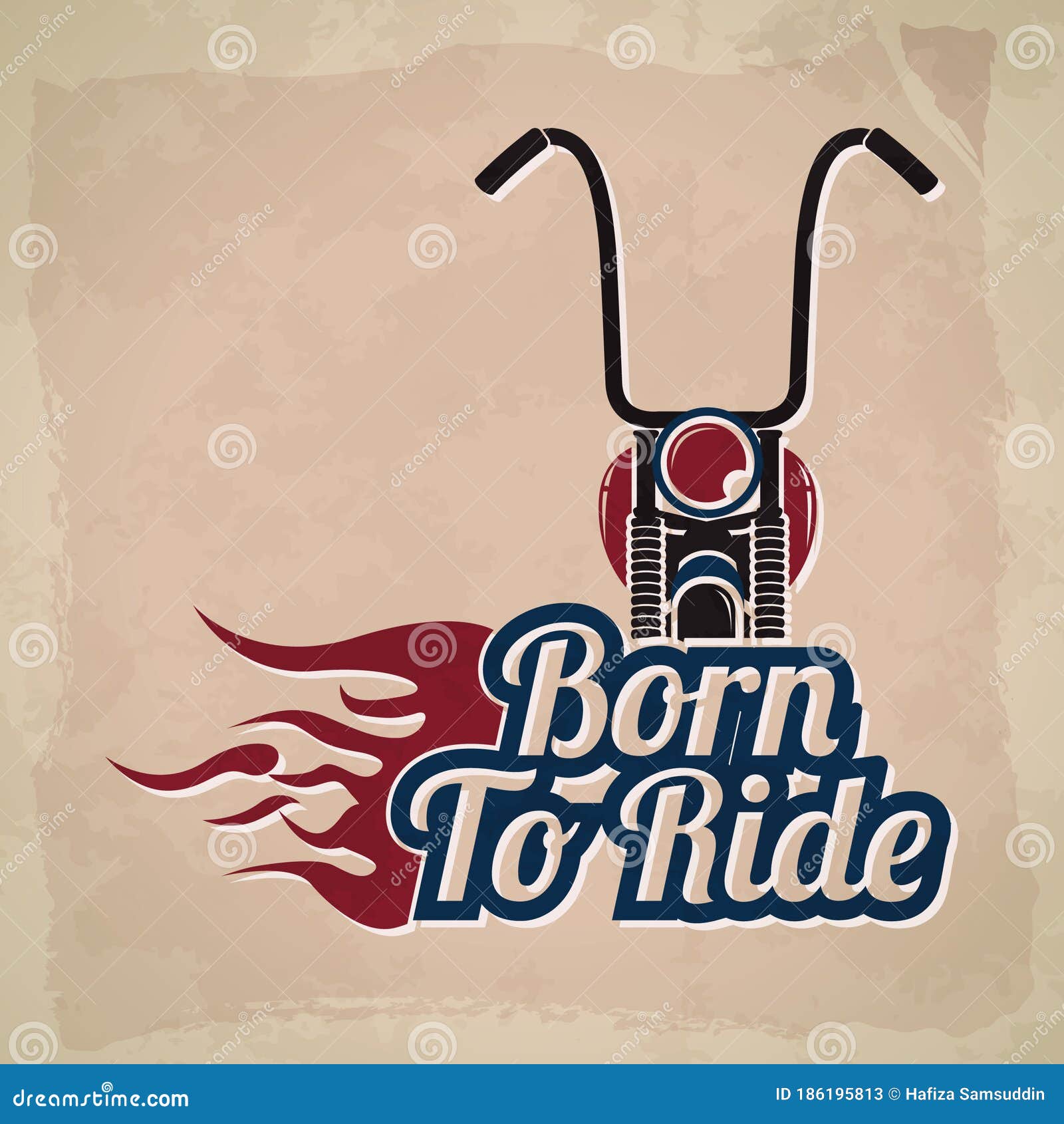 Born To Ride. Vector Illustration Decorative Design Stock Vector ...