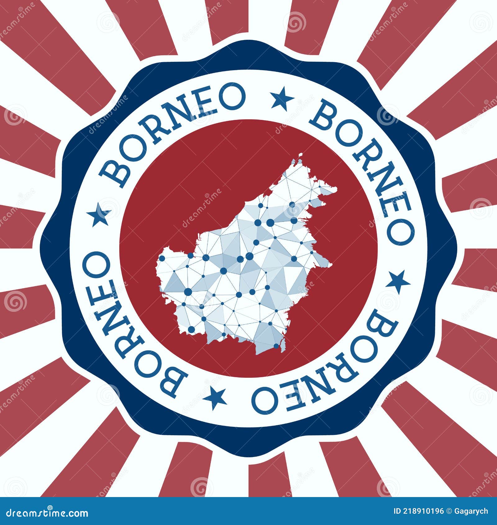 Borneo Tech Map. Vector Illustration | CartoonDealer.com #182159426