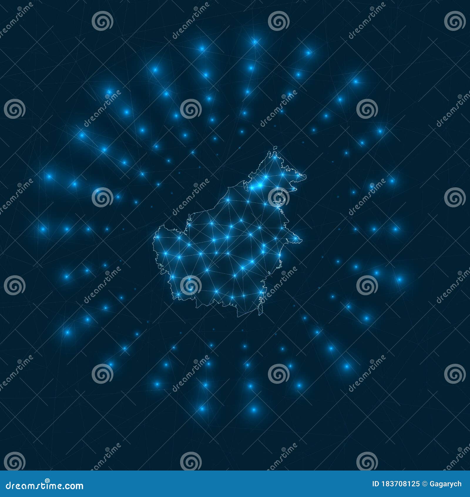 Digital Borneo Logo. Vector Illustration | CartoonDealer.com #169856486