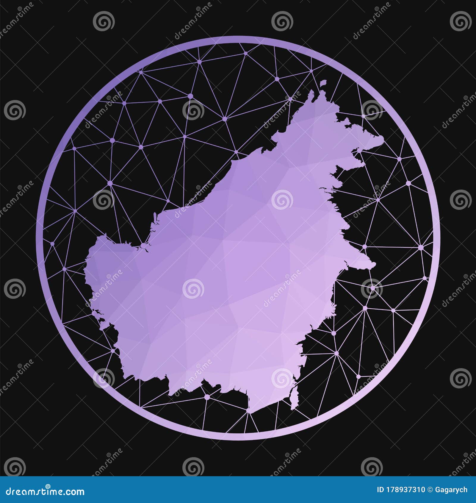 Digital Borneo Logo. Vector Illustration | CartoonDealer.com #169856486