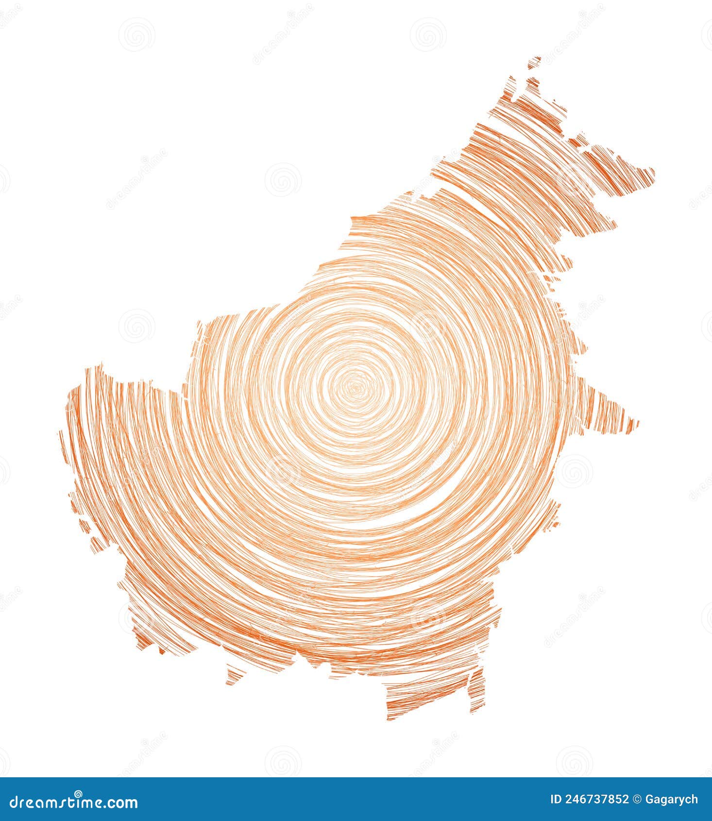 Borneo Tech Map. Vector Illustration | CartoonDealer.com #182159426