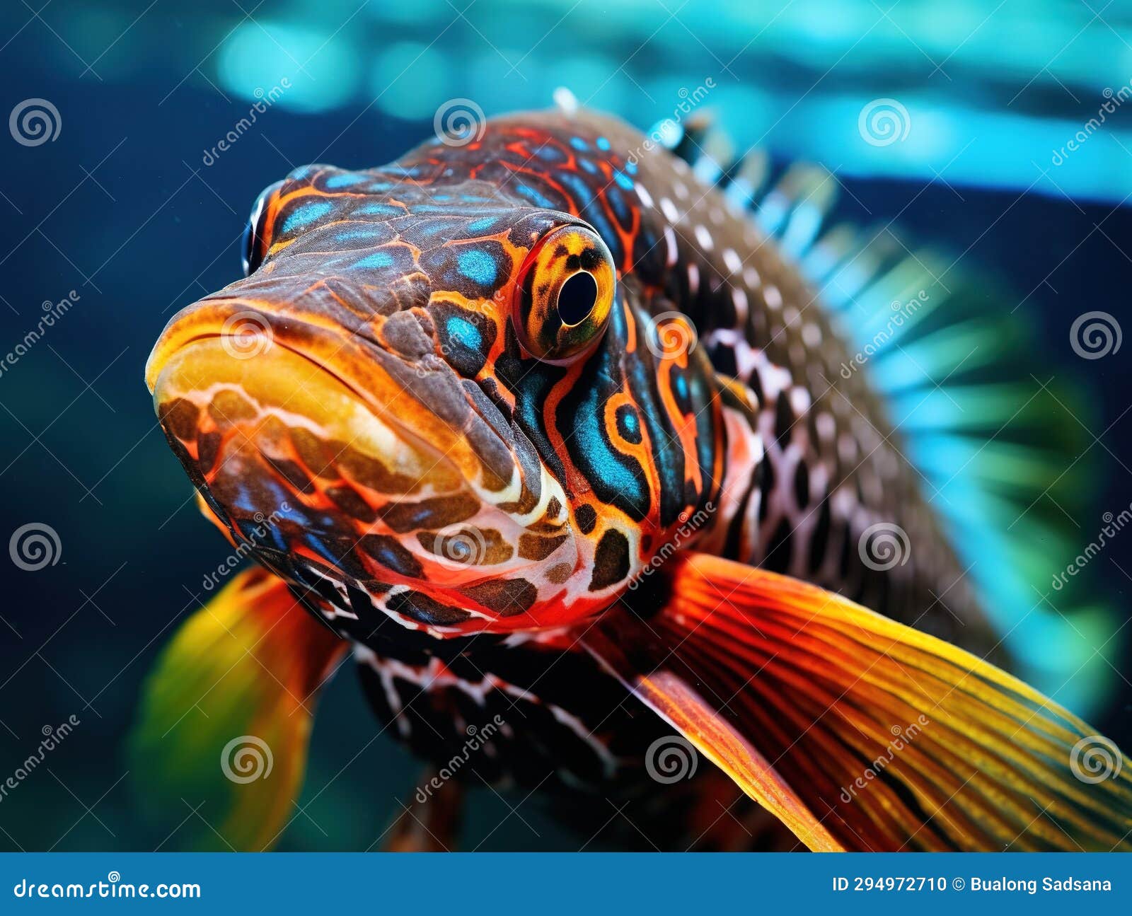 Borneo Sucker Fish Made with Generative AI Illustration Stock ...