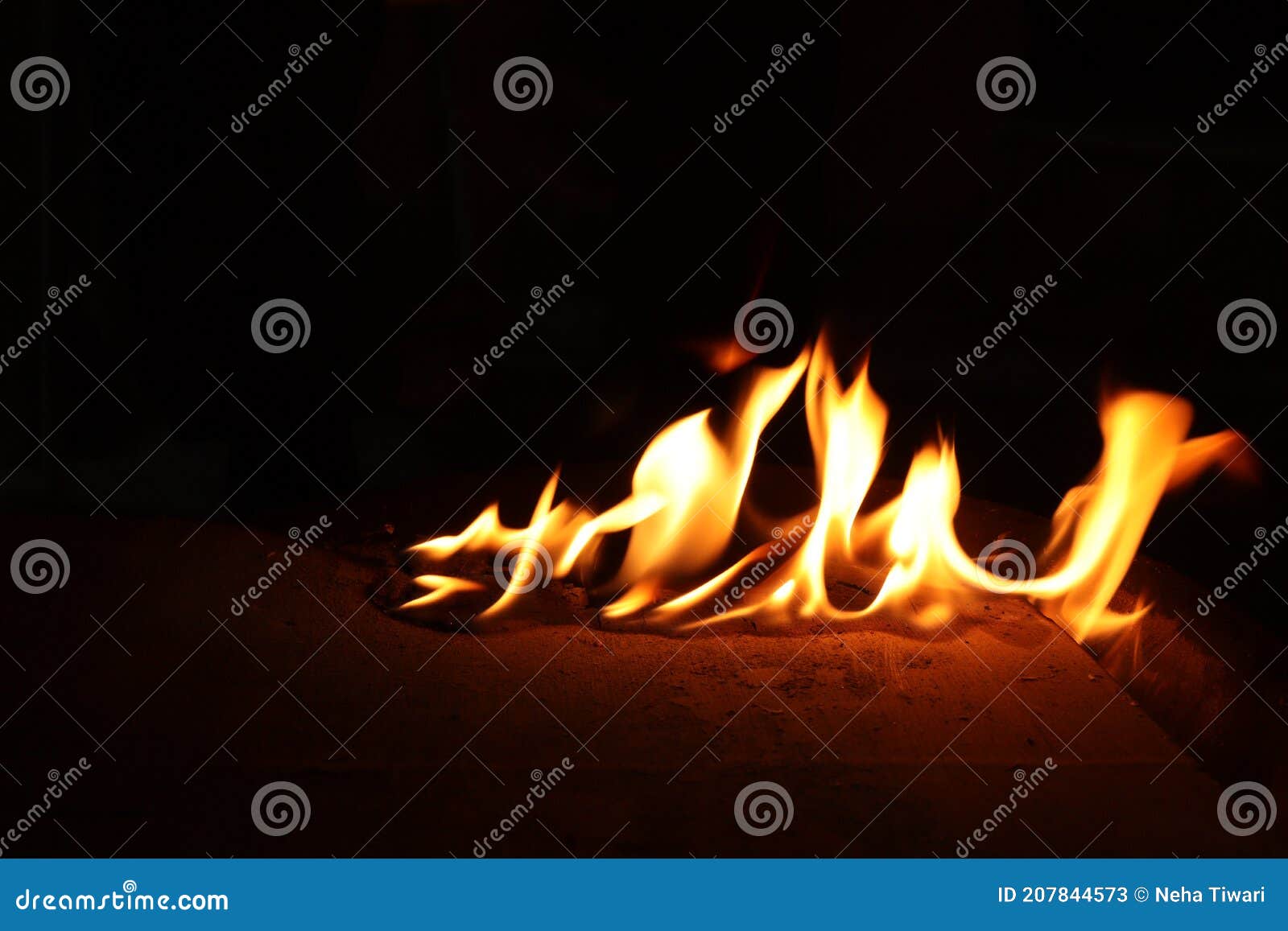 Bornfire Flame Heat Fire Dark Winters Night Light Cold Copy Space Stock ...