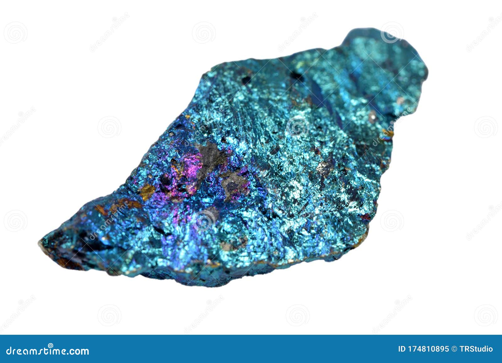 Bornite / Peacock Ore Closeup Stock Image - Image of stone, blue: 174810895