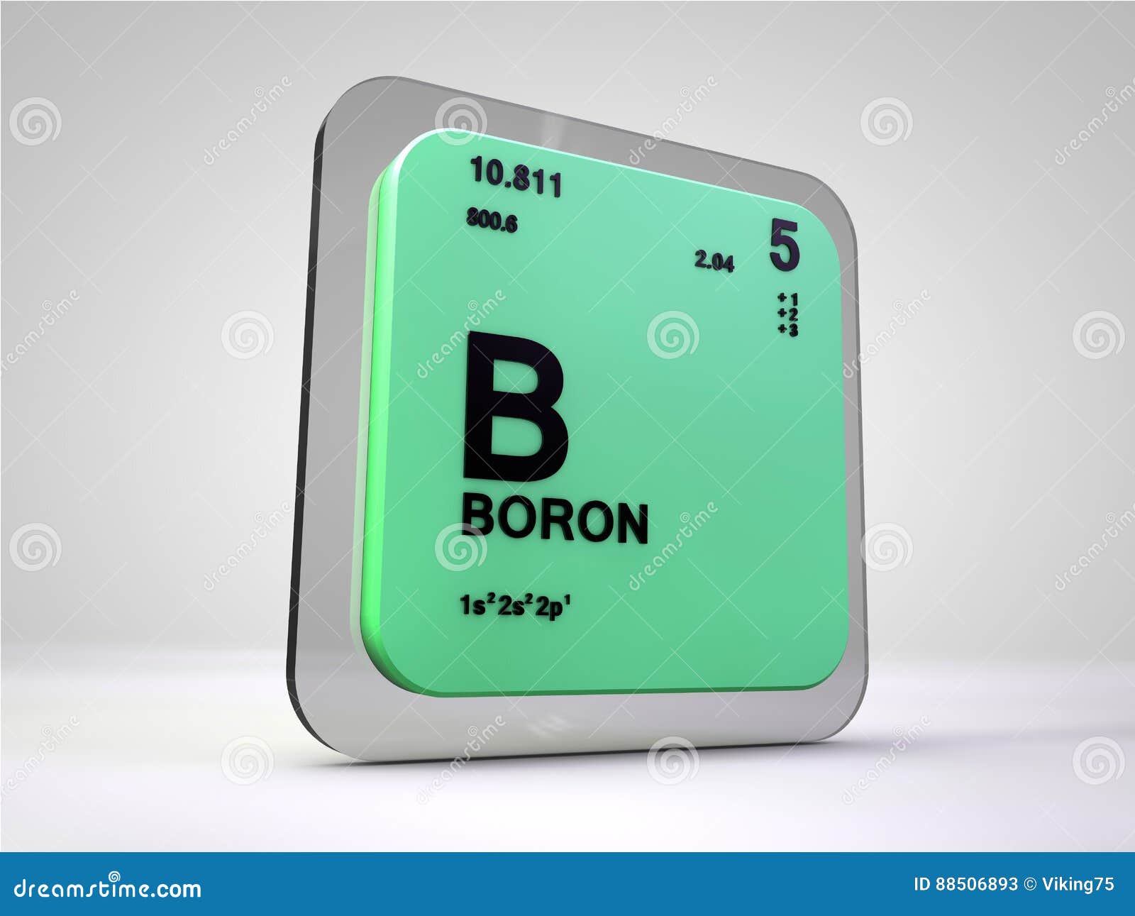 Boro - B - Tabla Periódica Del Elemento Químico Stock de ilustración ...