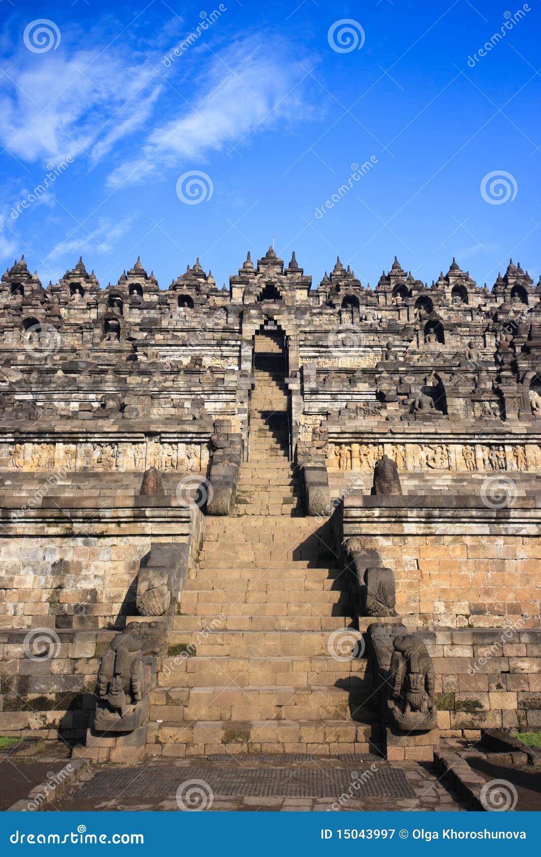 Borobudur stock image. Image of jogjakarta, central, architecture ...