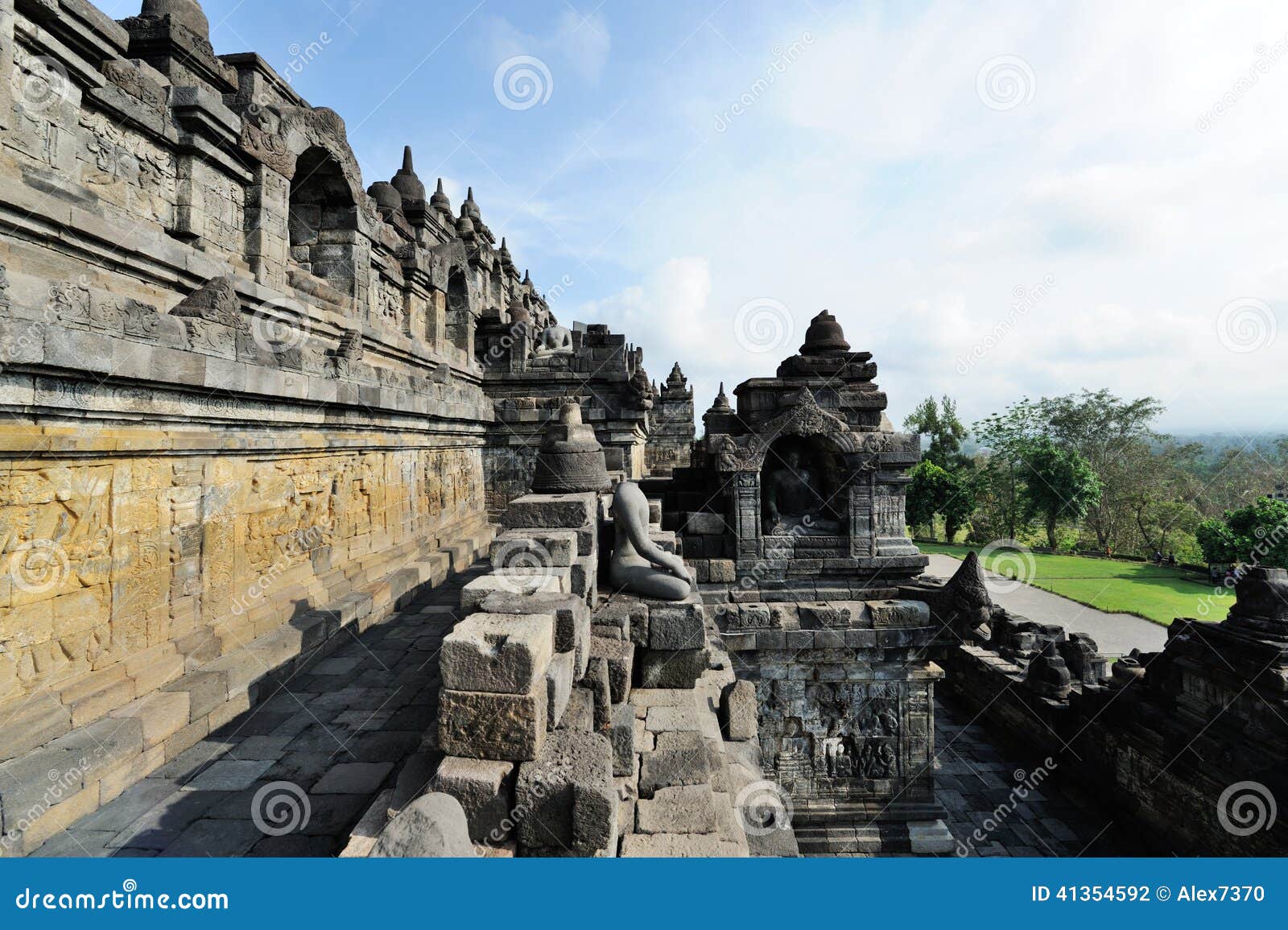 Borobudur, Ilha De Java, Indonésia Foto de Stock - Imagem de ...