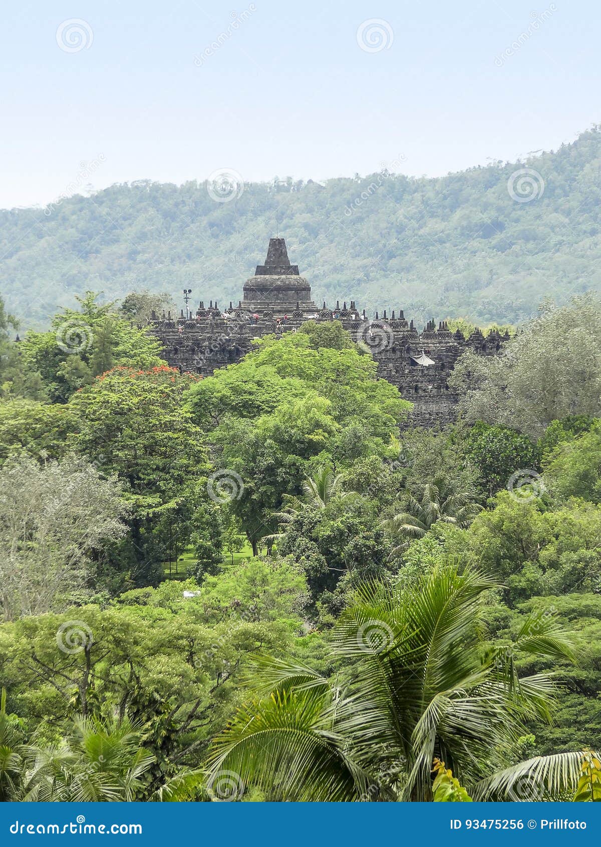 Borobudur in Java stock photo. Image of shrine, faith - 93475256