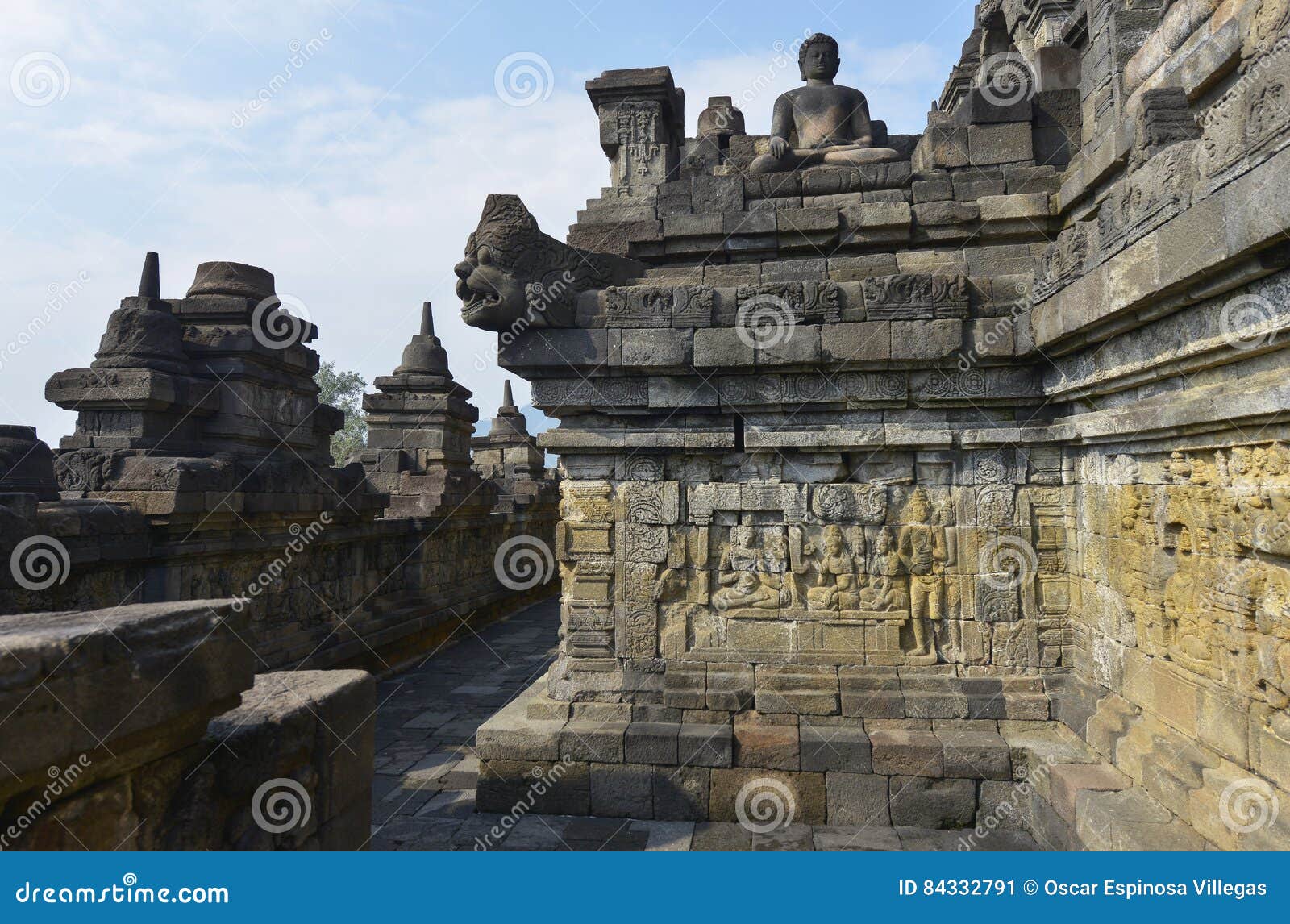 Borobudur, Java, Indonesia immagine stock. Immagine di asia - 84332791