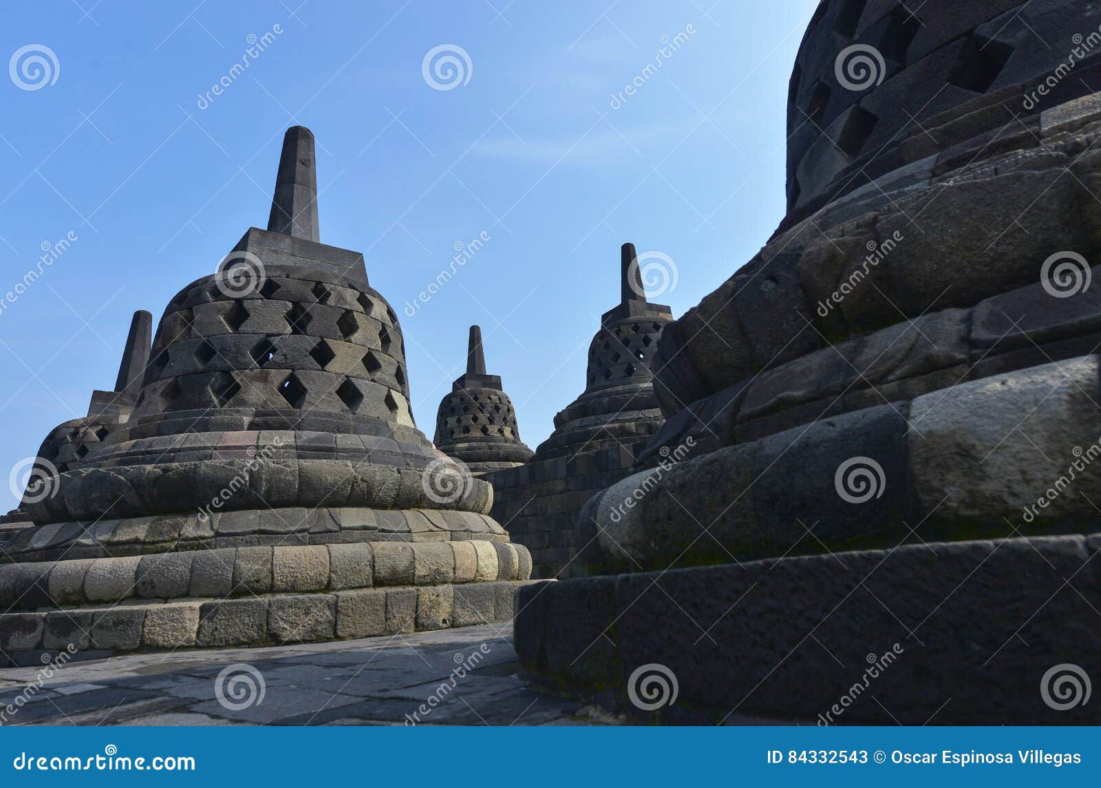 Borobudur, Java, Indonesia stock image. Image of travel - 84332543