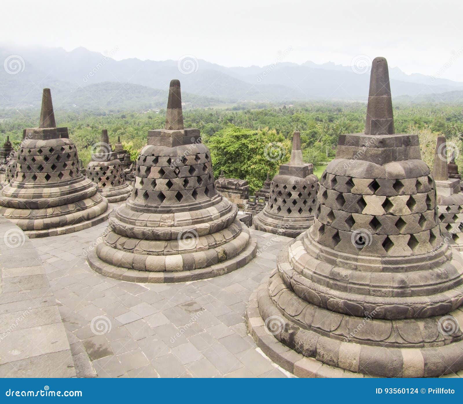 Borobudur in Java stock photo. Image of buddhism, faith - 93560124