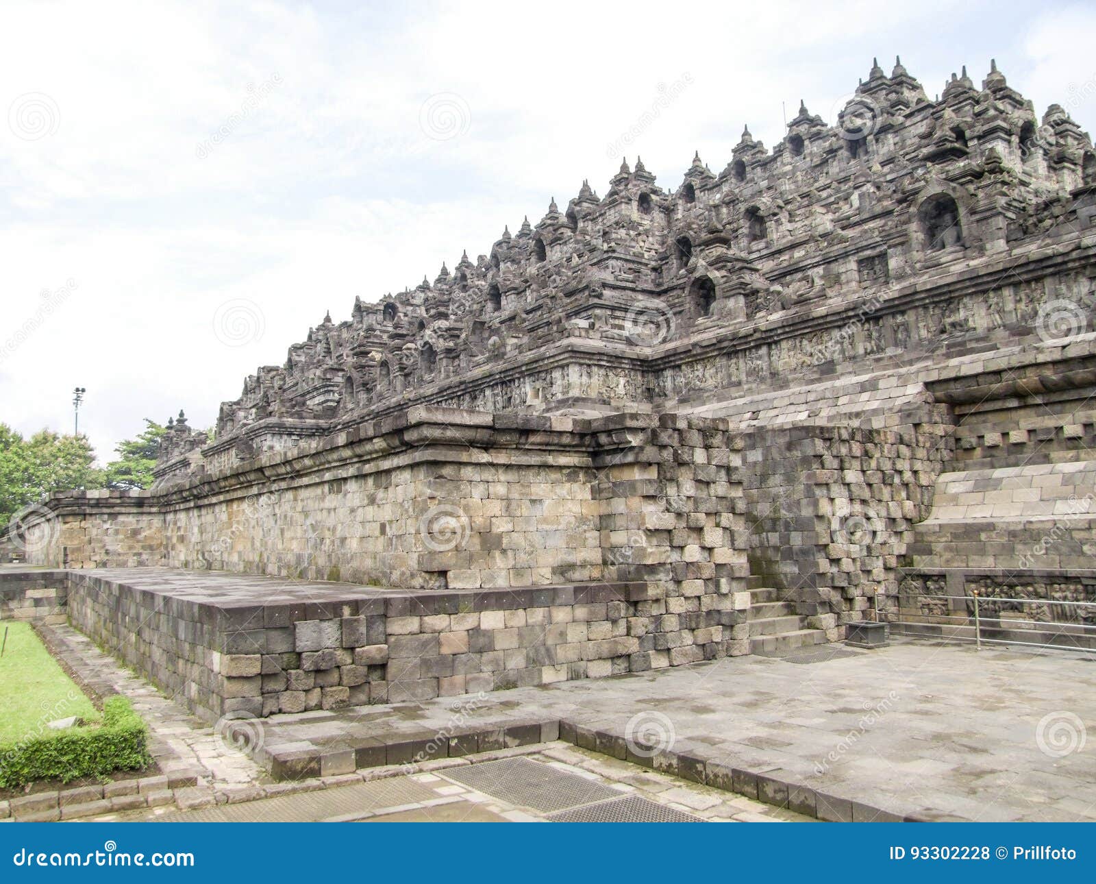 Borobudur in Java stock photo. Image of architecture - 93302228