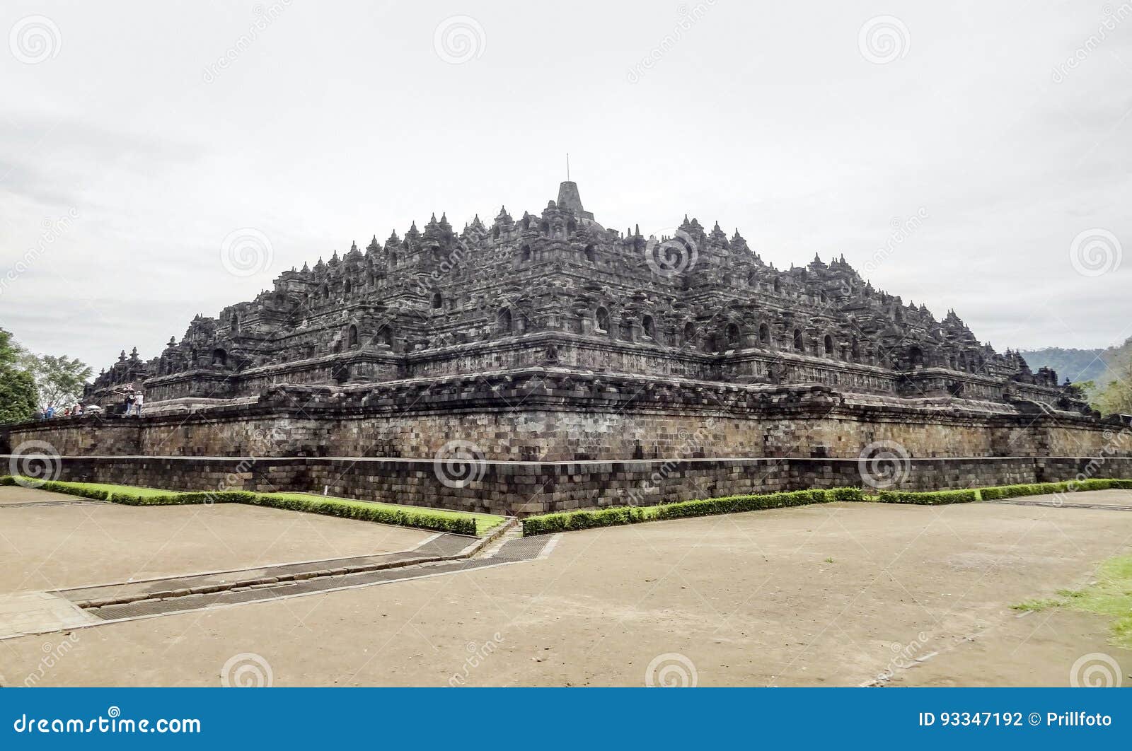 Borobudur in Java stock photo. Image of architecture - 93347192