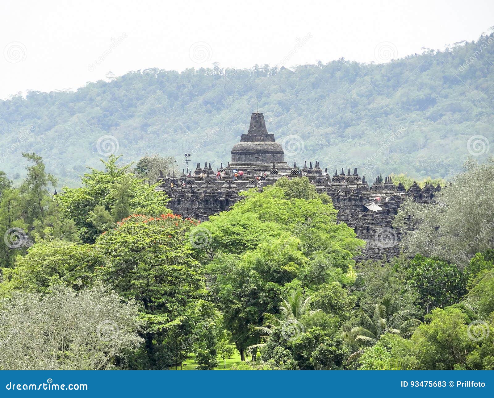 Borobudur in Java stock image. Image of feature, buddhism - 93475683