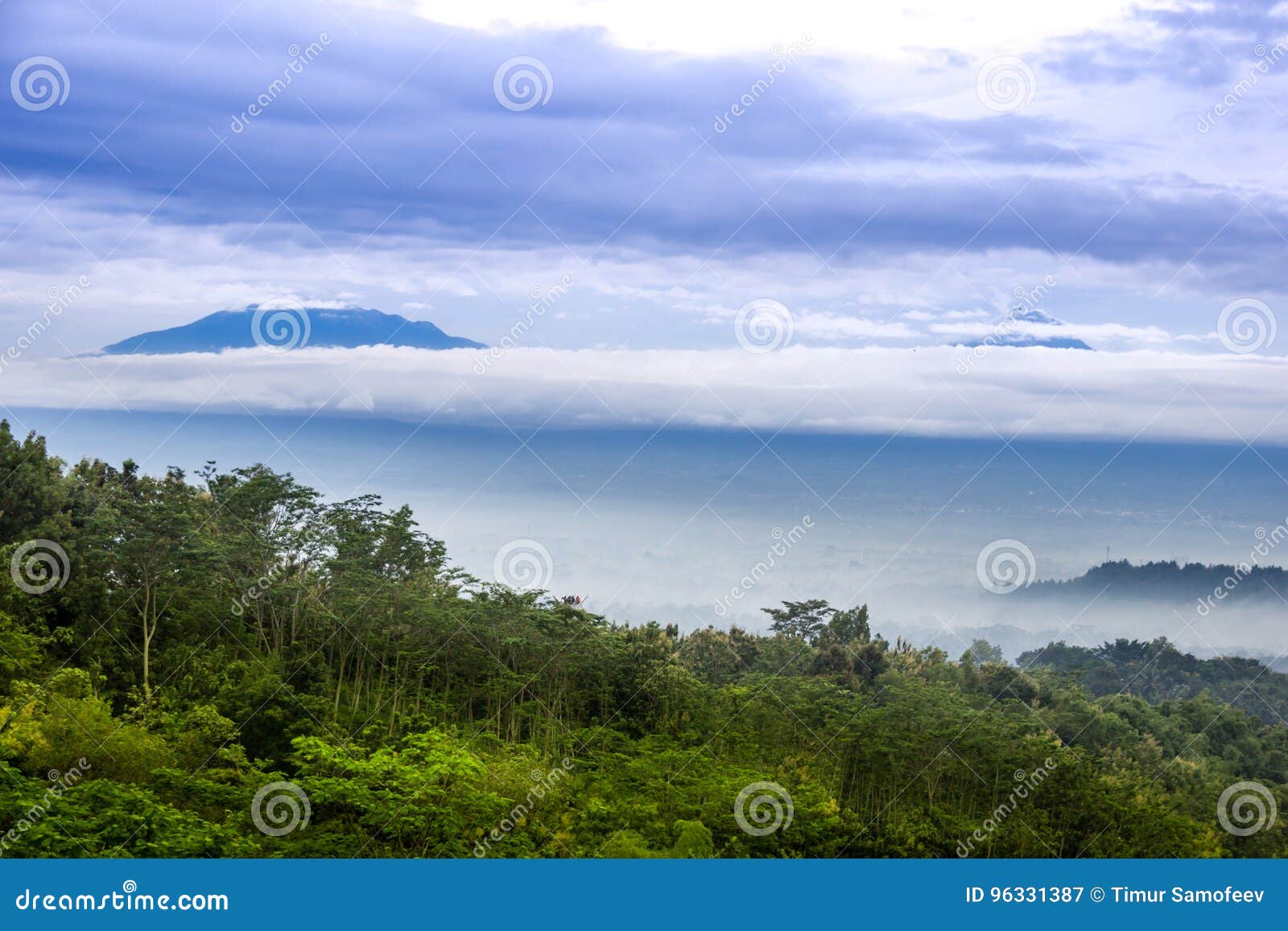 Borobudur Mountains Hill Indonesia Forest Stock Image - Image of ...