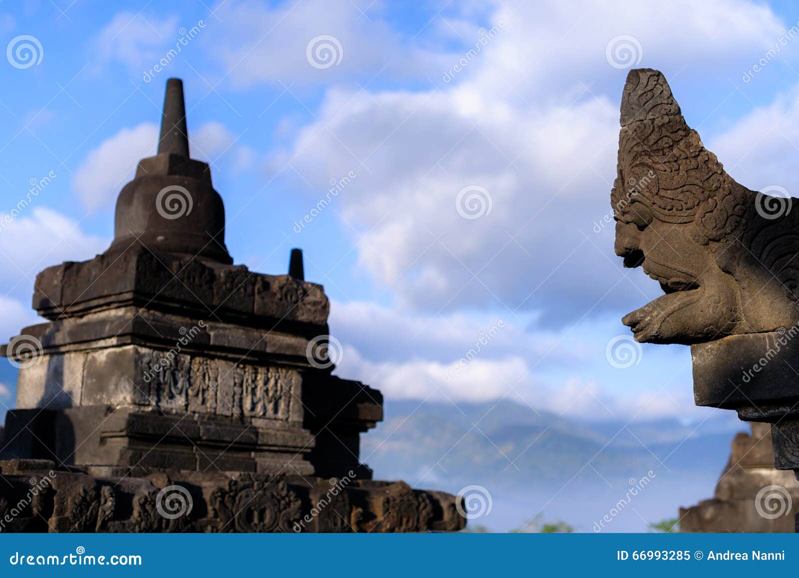 Borobudur Sunrise, Java, Indonesia Stock Image - Image of dawn ...