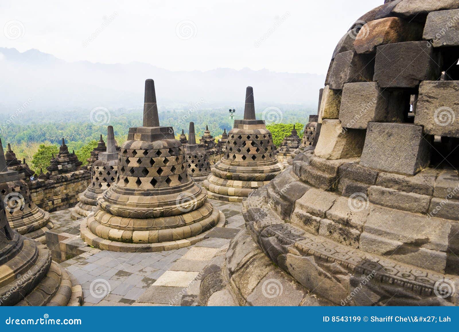 Borobudur Tempel, Indonesien Stockbild - Bild von königreich, reich ...