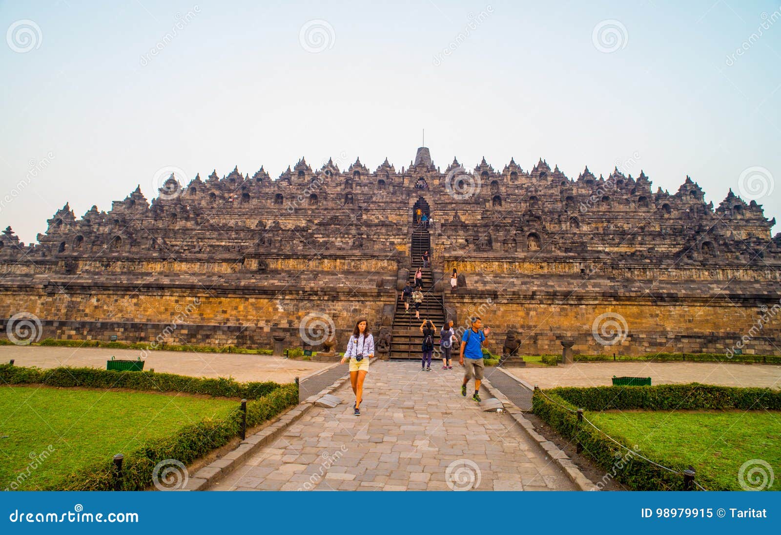Borobudur Temple, Ancient Buddhist Temple Near Yogyakarta, Java ...