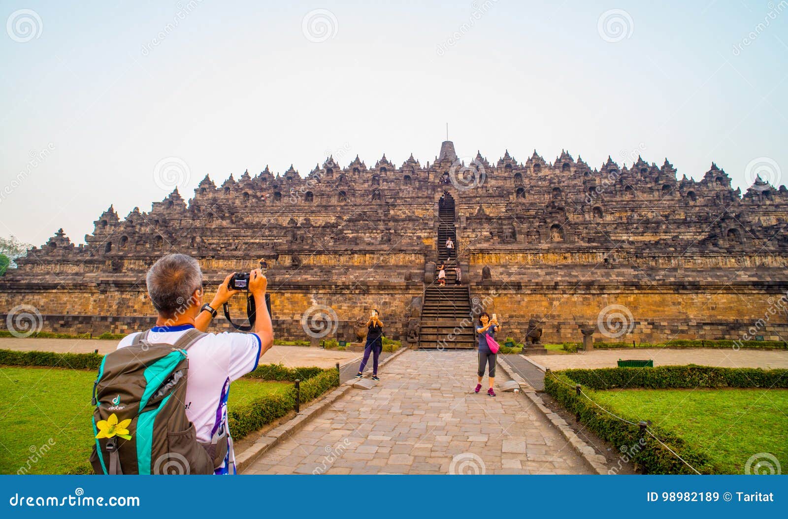 Borobudur Temple, Ancient Buddhist Temple Near Yogyakarta, Java ...