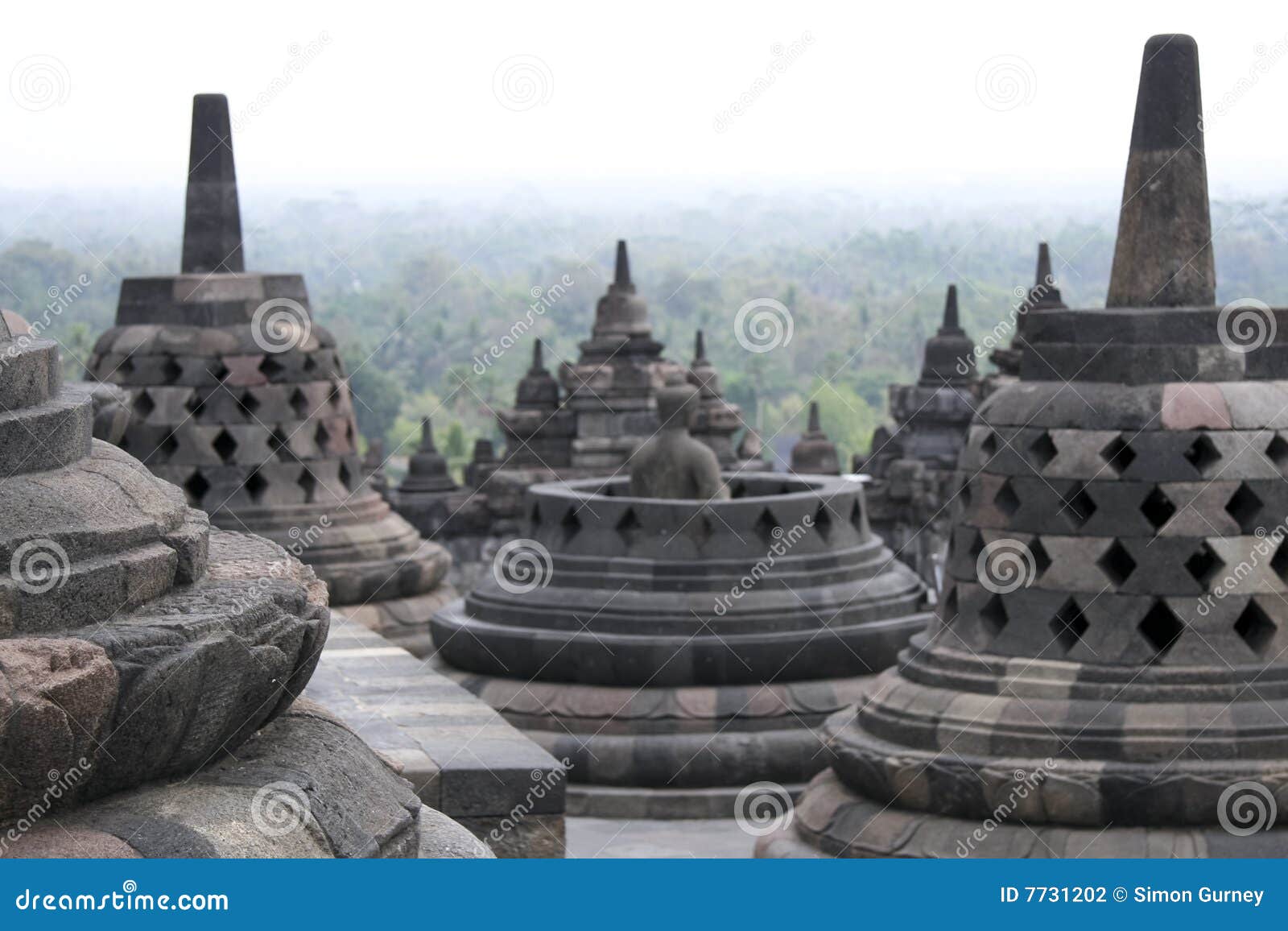 Borobudur Temple Architecture Indonesia Stock Photo - Image of ...