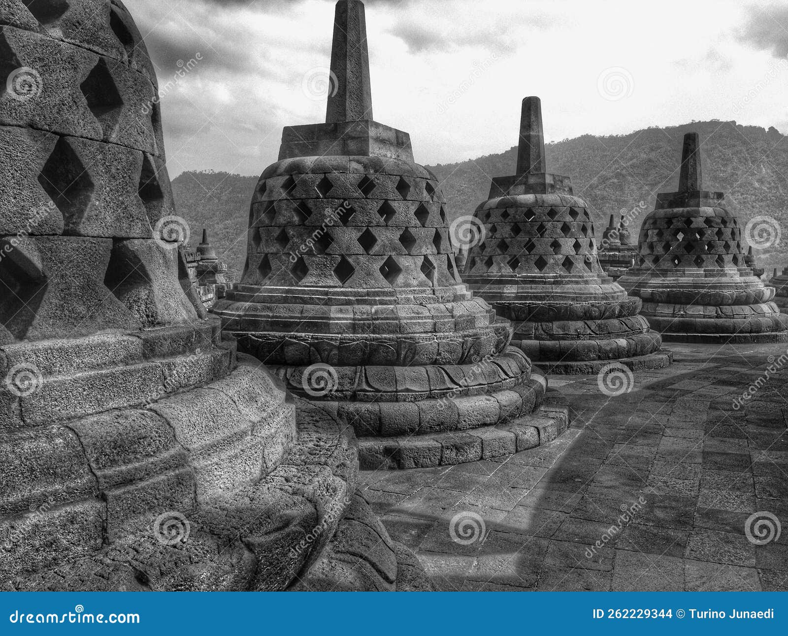 Borobudur Temple stock photo. Image of borobudur, silhouette - 262229344