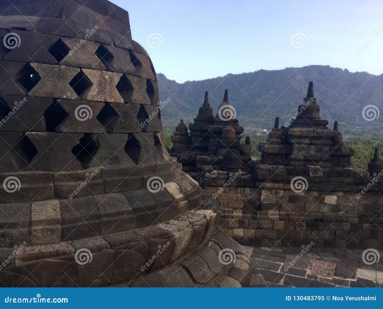 Borobudur Buddhist Temple. Near Yogyakarta on Java Island, Indonesia ...