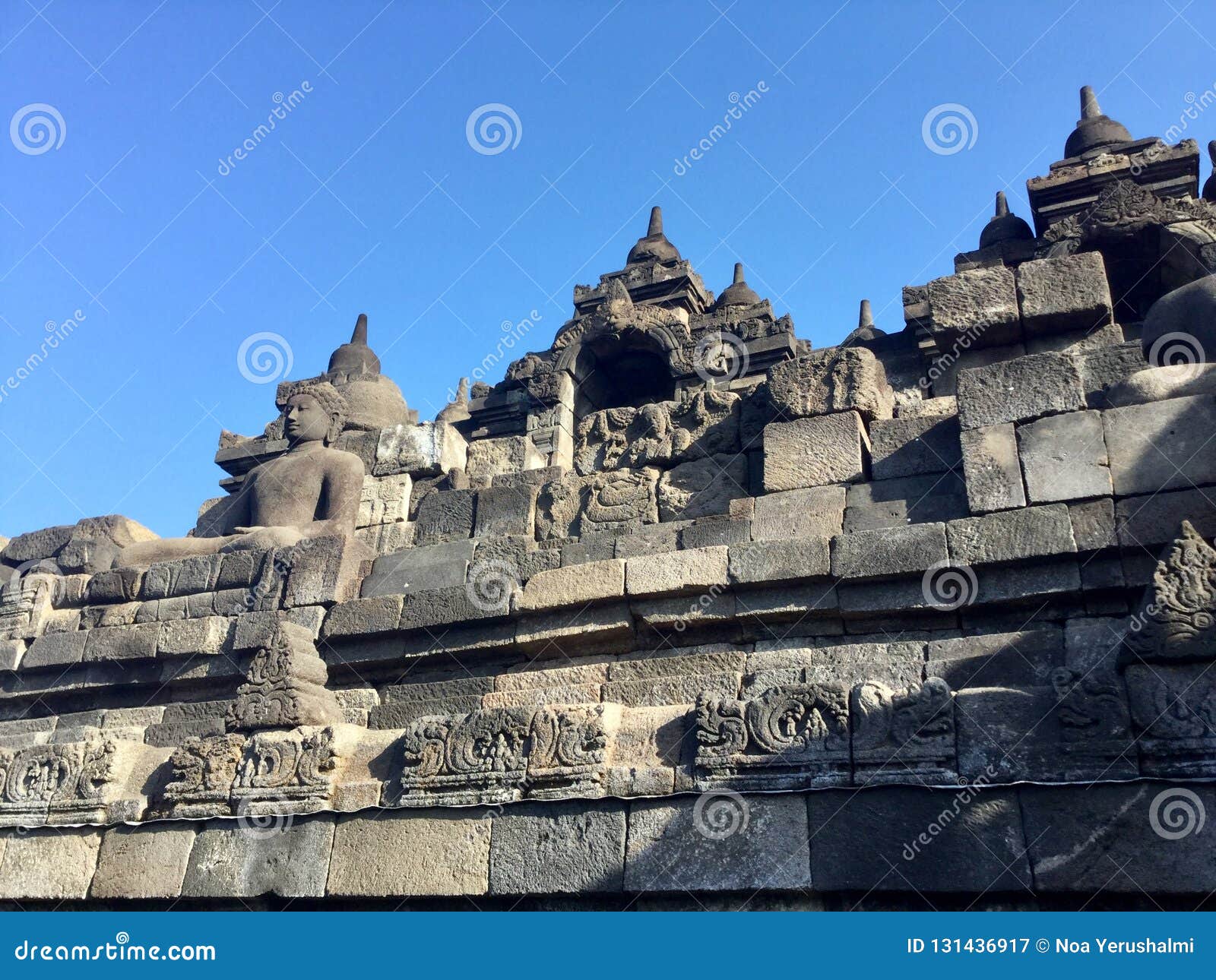 Borobudur Buddhist Temple. Near Yogyakarta on Java Island, Indonesia ...