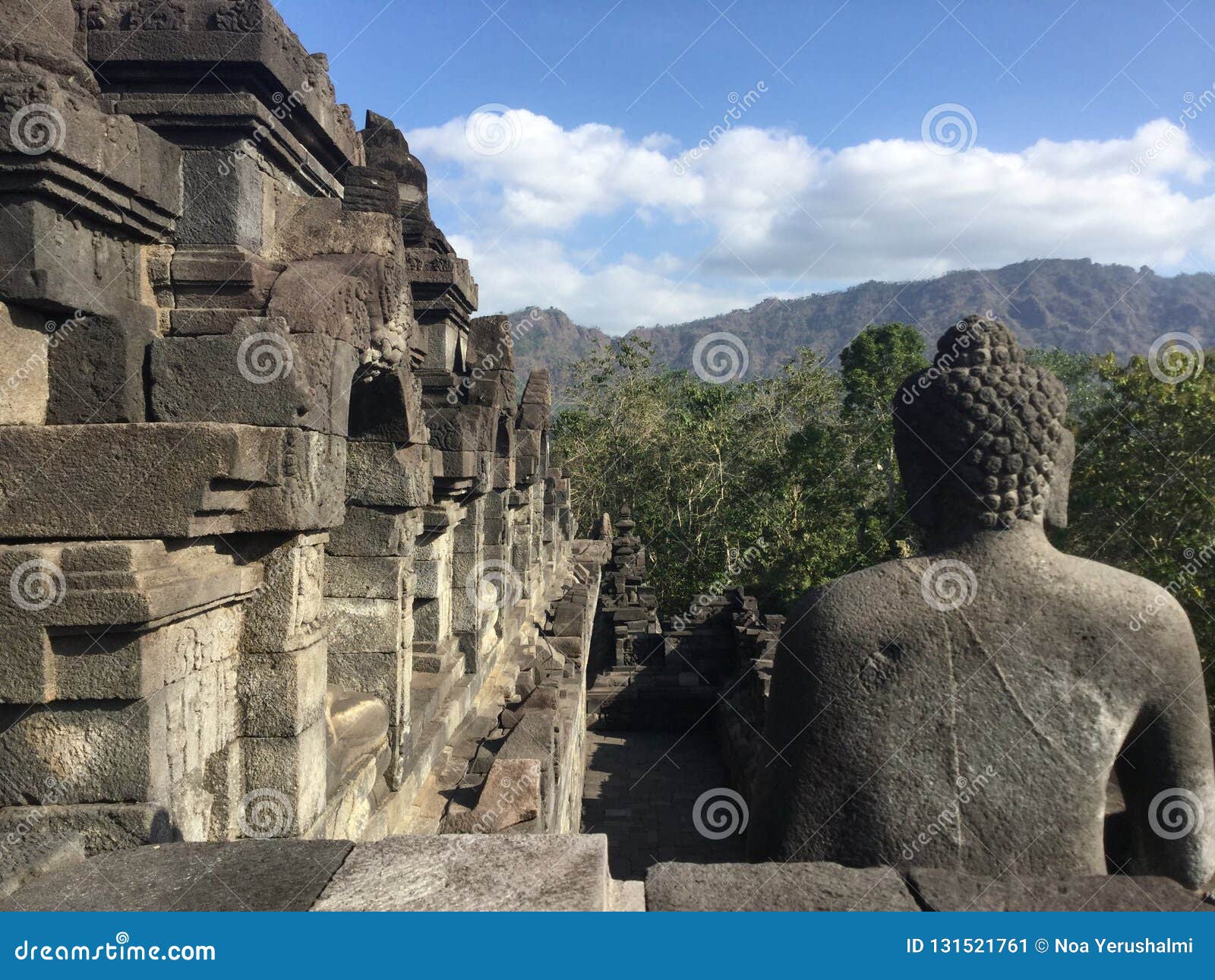 Borobudur Buddhist Temple. Near Yogyakarta on Java Island, Indonesia ...