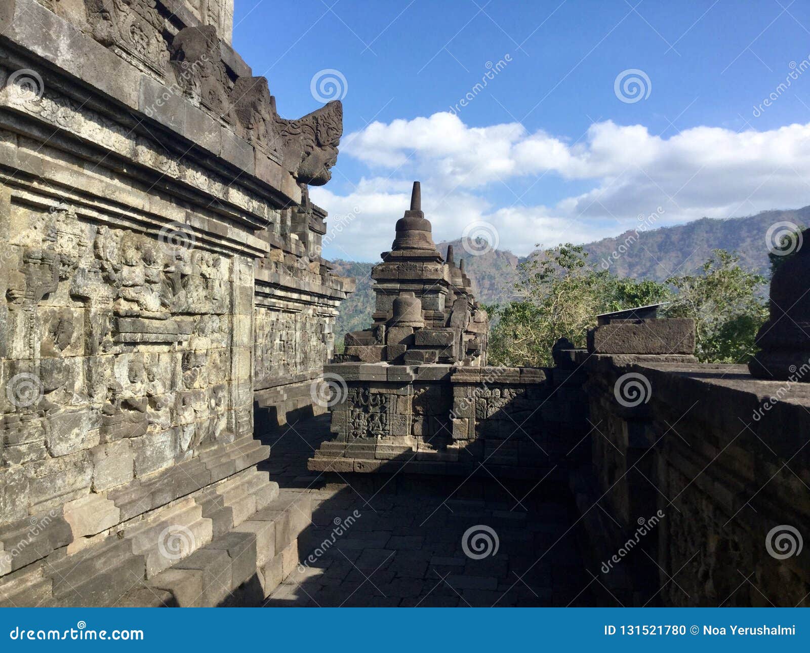 Borobudur Buddhist Temple. Near Yogyakarta on Java Island, Indonesia ...
