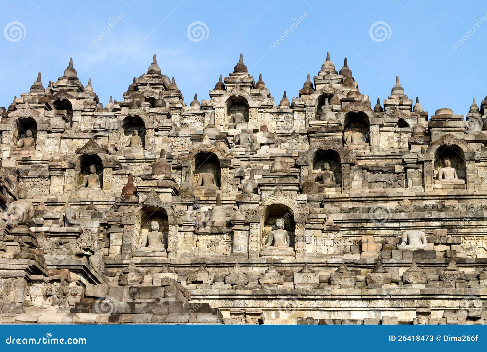 Borobudur Temple Compounds, Java, Indonesia Stock Image - Image of ...