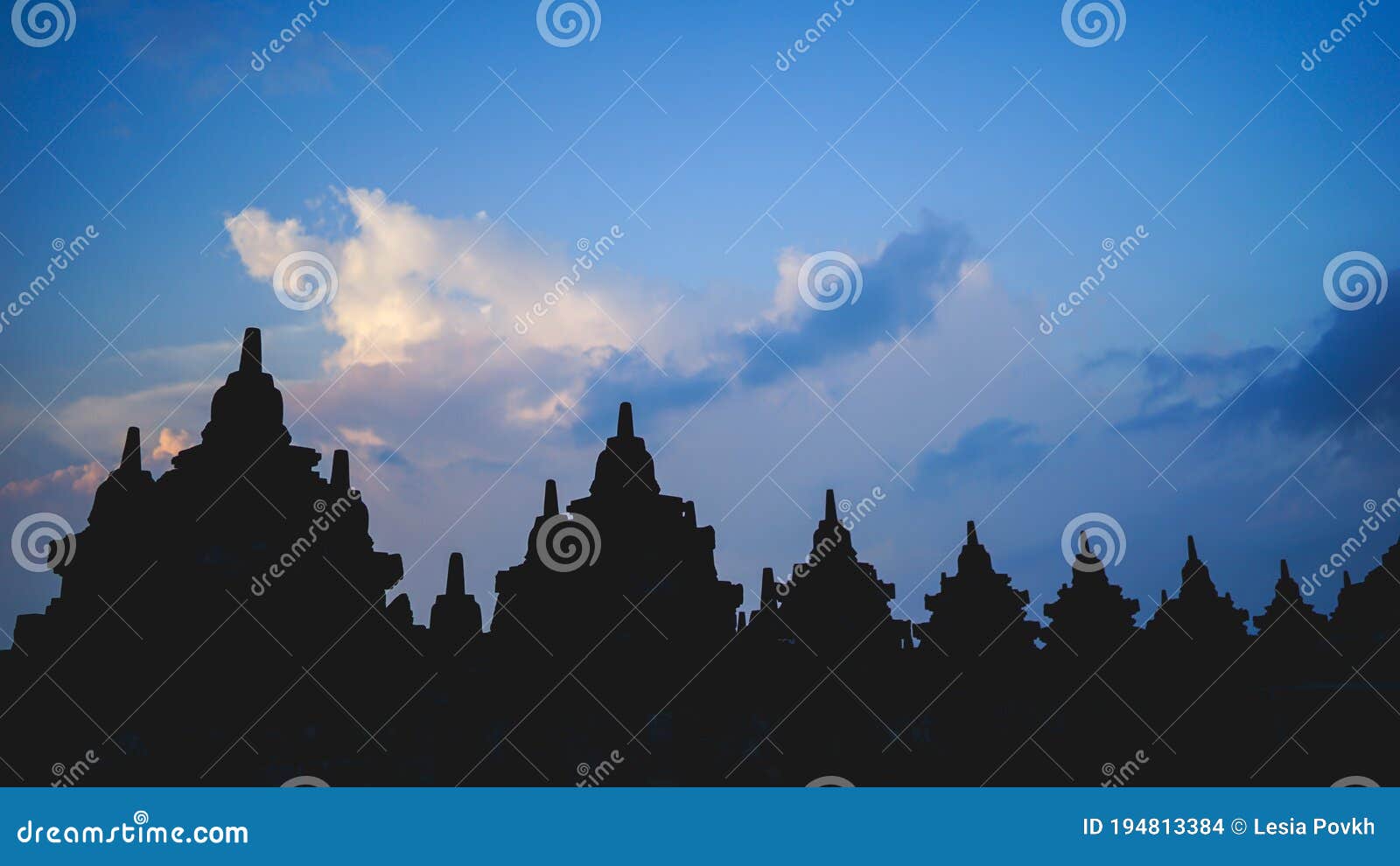 Borobudur Temple in East Java, Indonesia Stock Photo - Image of ...
