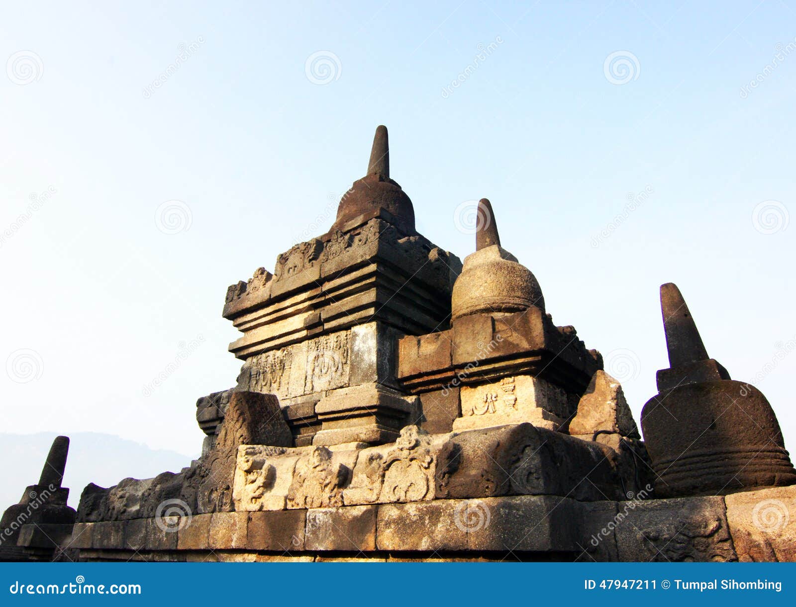 Borobudur temple stock image. Image of structure, indonesia - 47947211