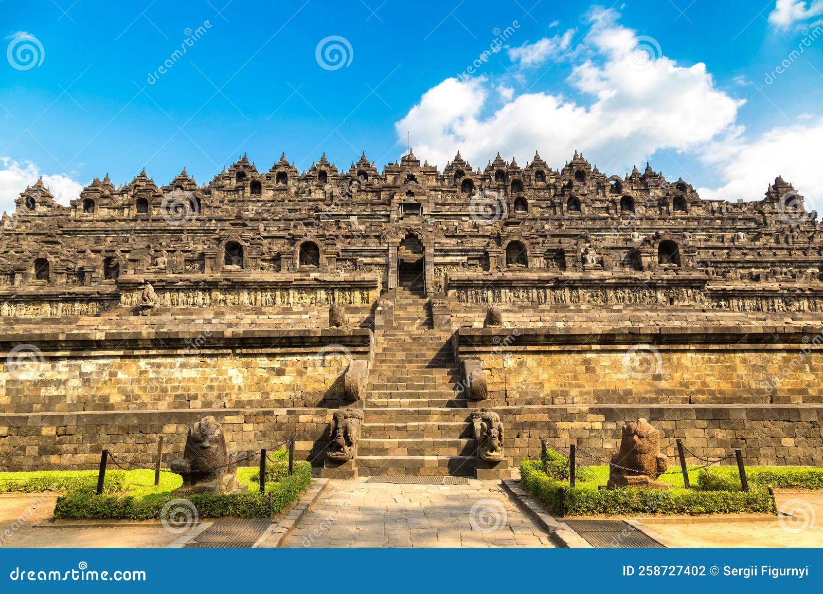 Borobudur temple Java stock photo. Image of civilization - 258727402