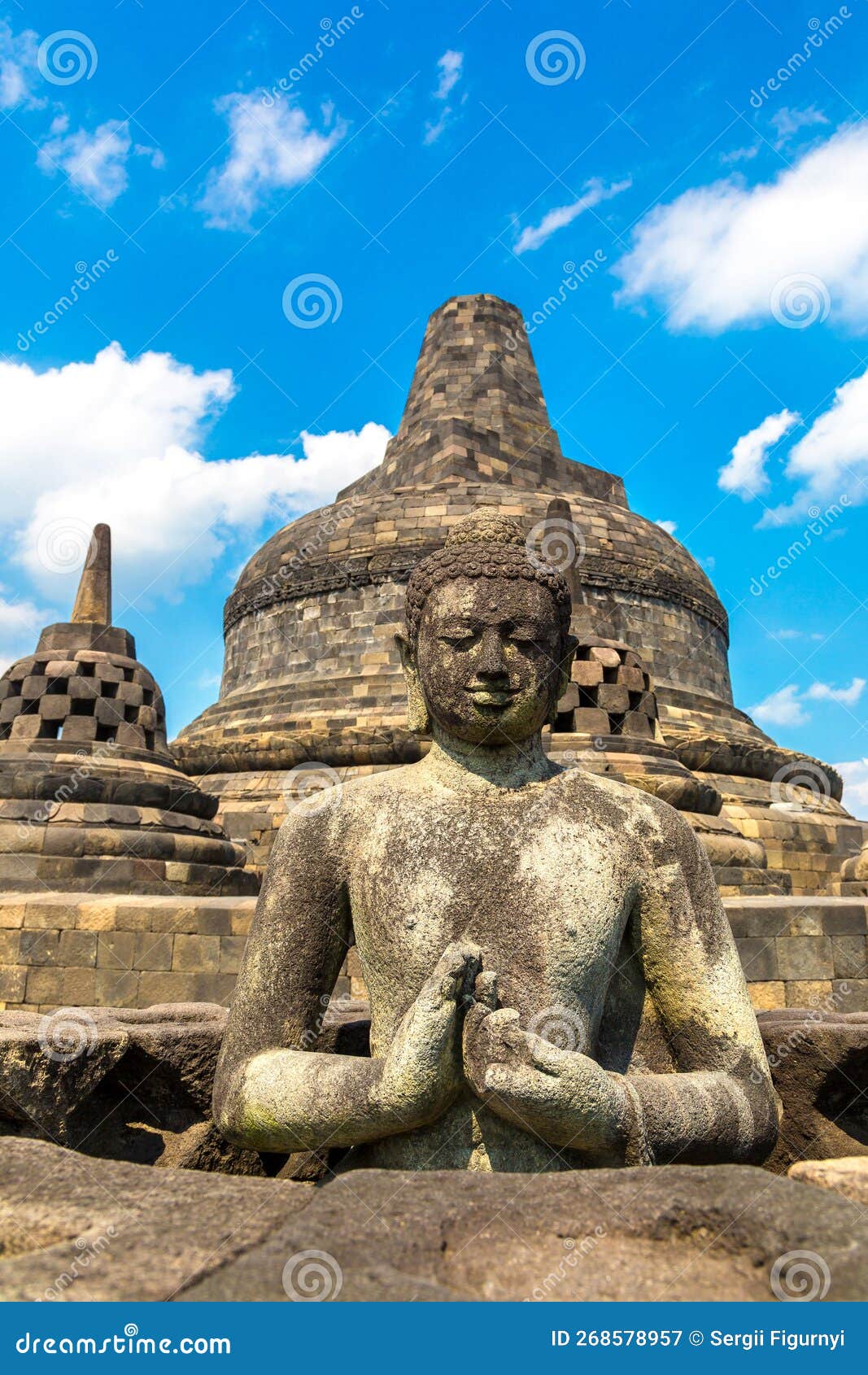 Borobudur temple Java stock image. Image of traditional - 268578957