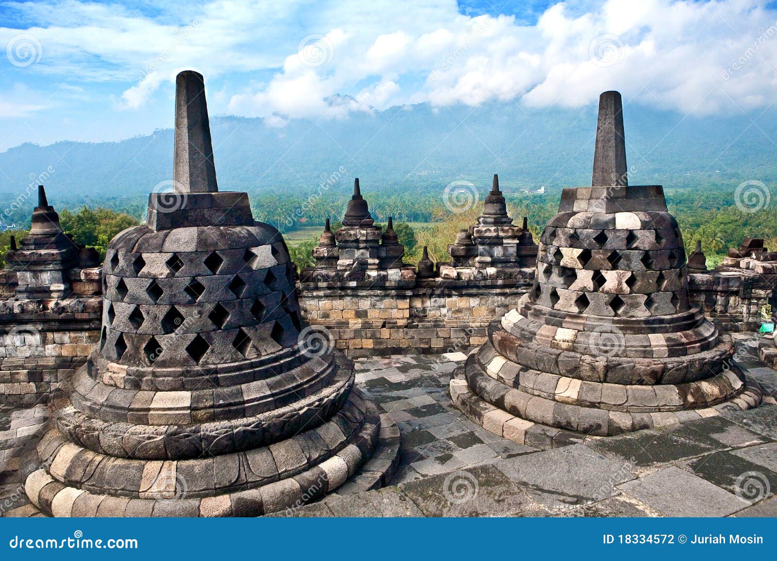 Borobudur Temple in Jogjakarta Stock Photo - Image of religion ...