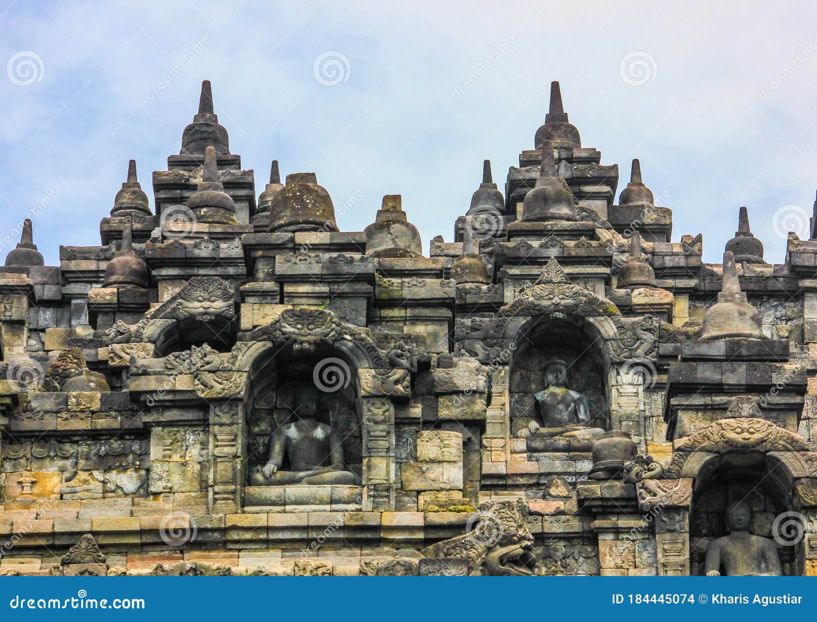 Borobudur Temple at Jogjakarta Java Indonesia Stock Photo - Image of ...