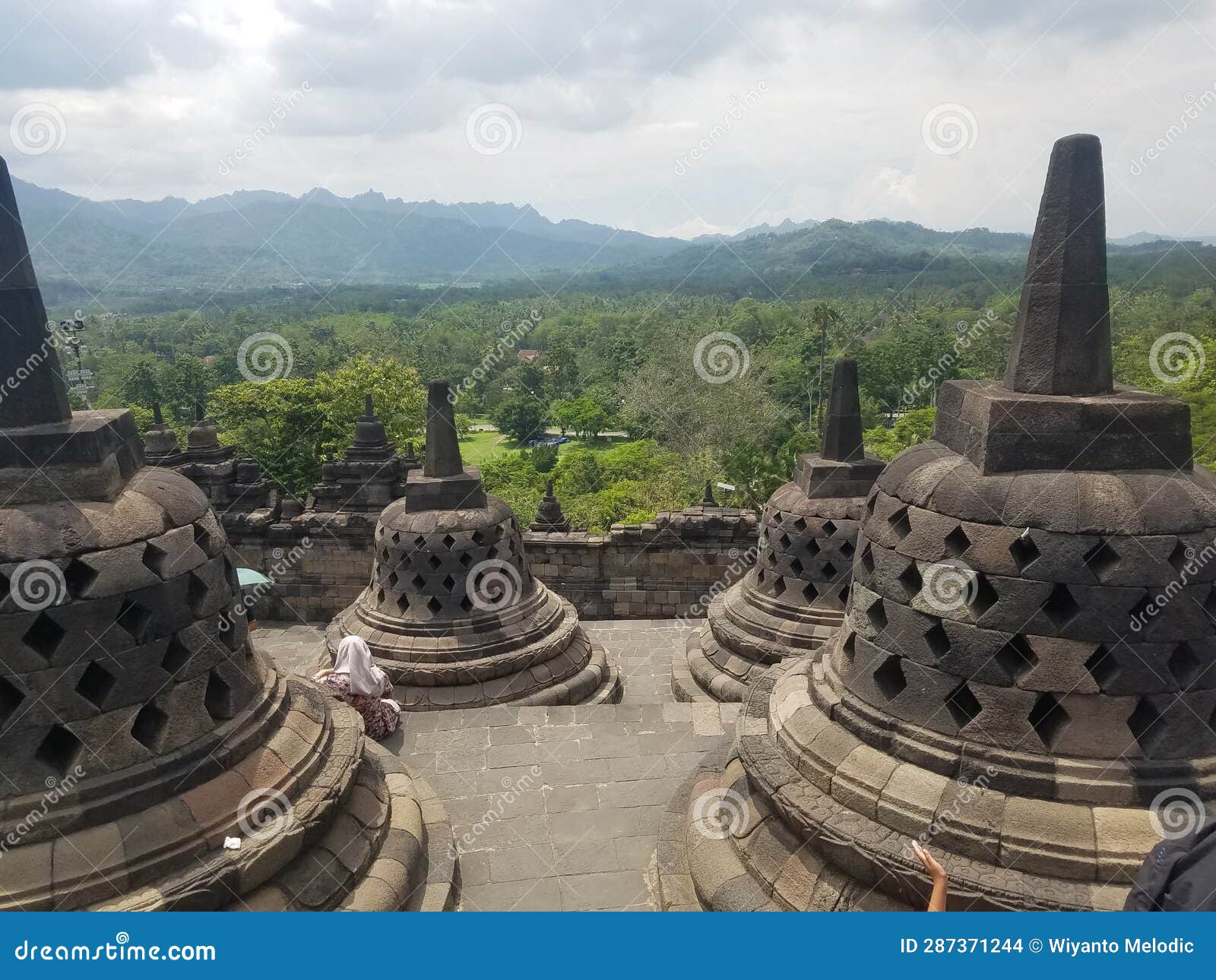 Borobudur Temple Middle Javanese Indonesian Stock Photo - Image of temple, middle: 287371244