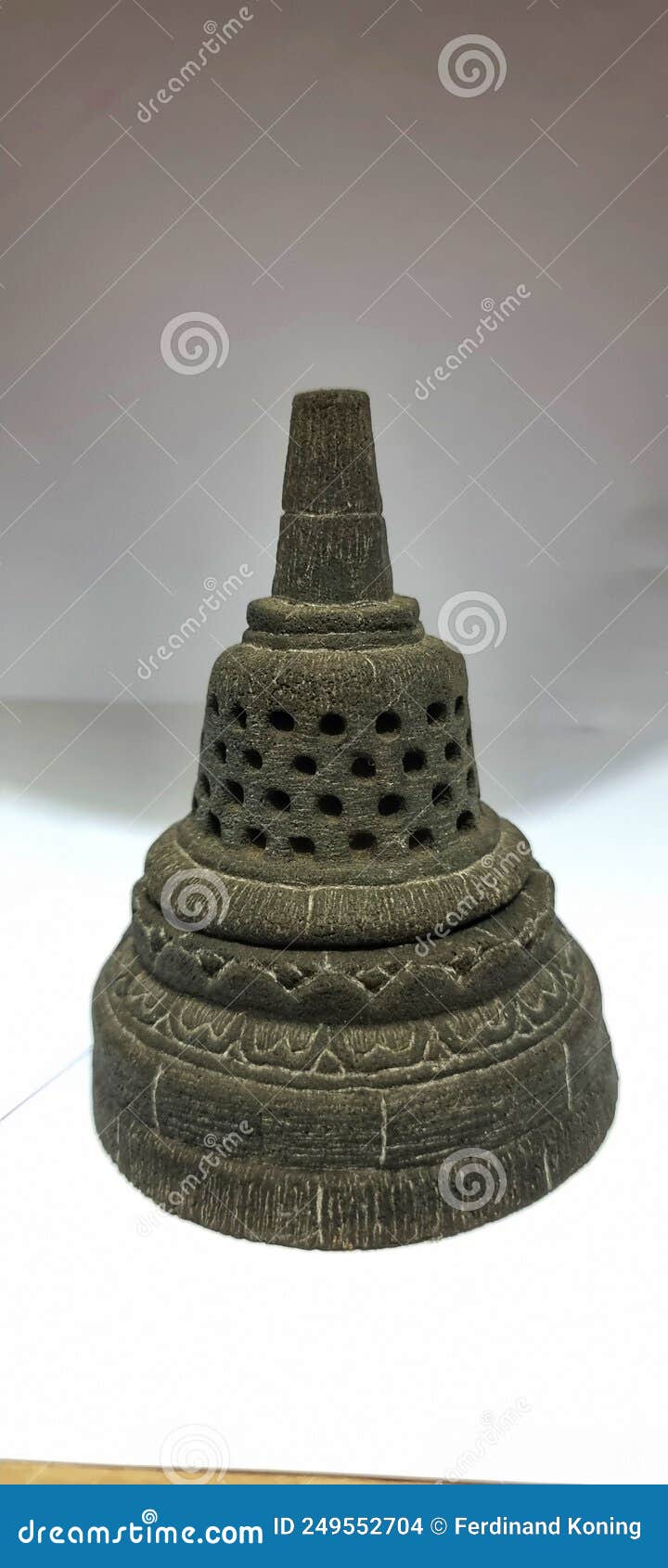 Borobudur Temple Miniature Stupa Made of Stone Stock Photo - Image of ...