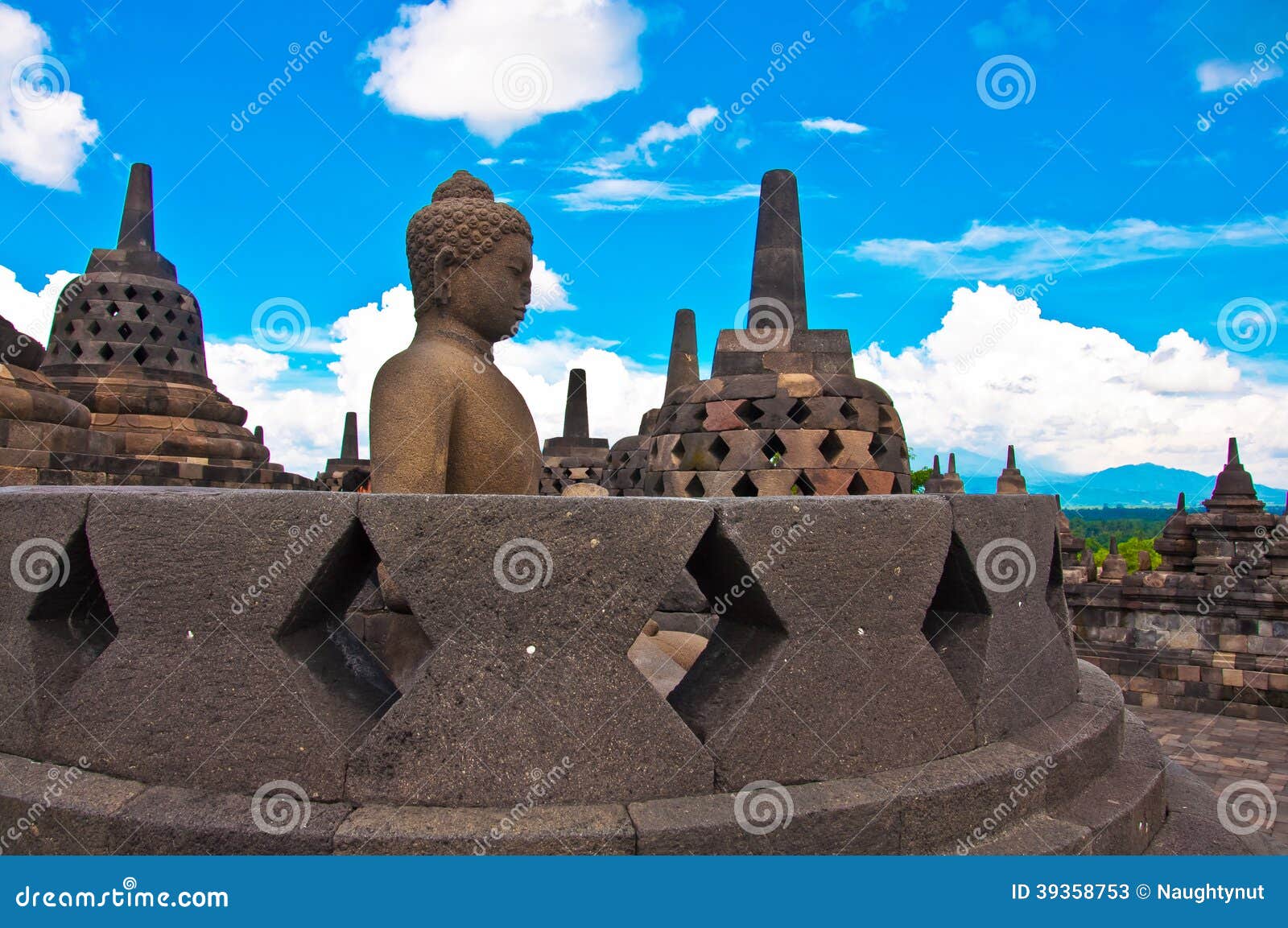Borobudur Temple Near Yogyakarta Stock Image - Image of building, mudra ...