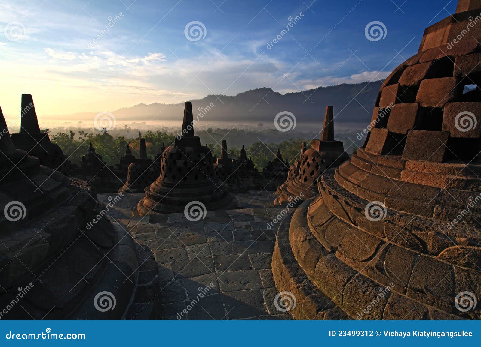 Borobudur Temple Stupa Indonesia Stock Photo - Image of asia, ceremony ...
