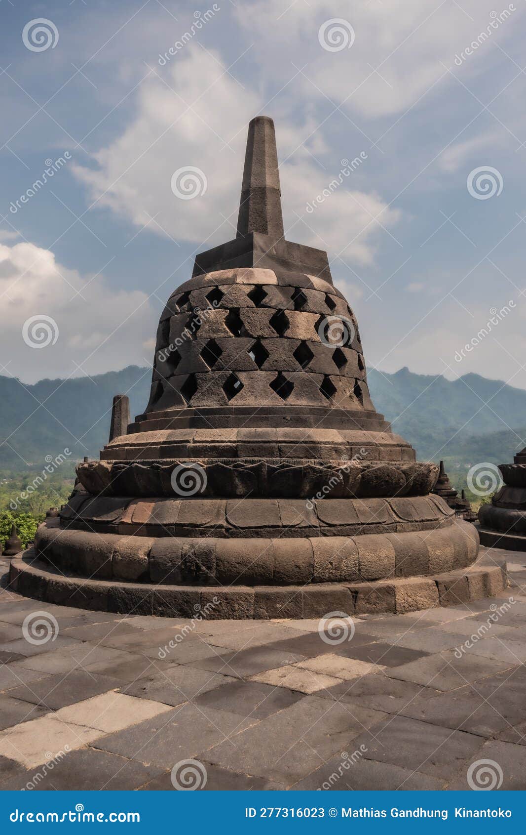 Borobudur Temple Stupa Made of Stone Stock Image - Image of ruins ...