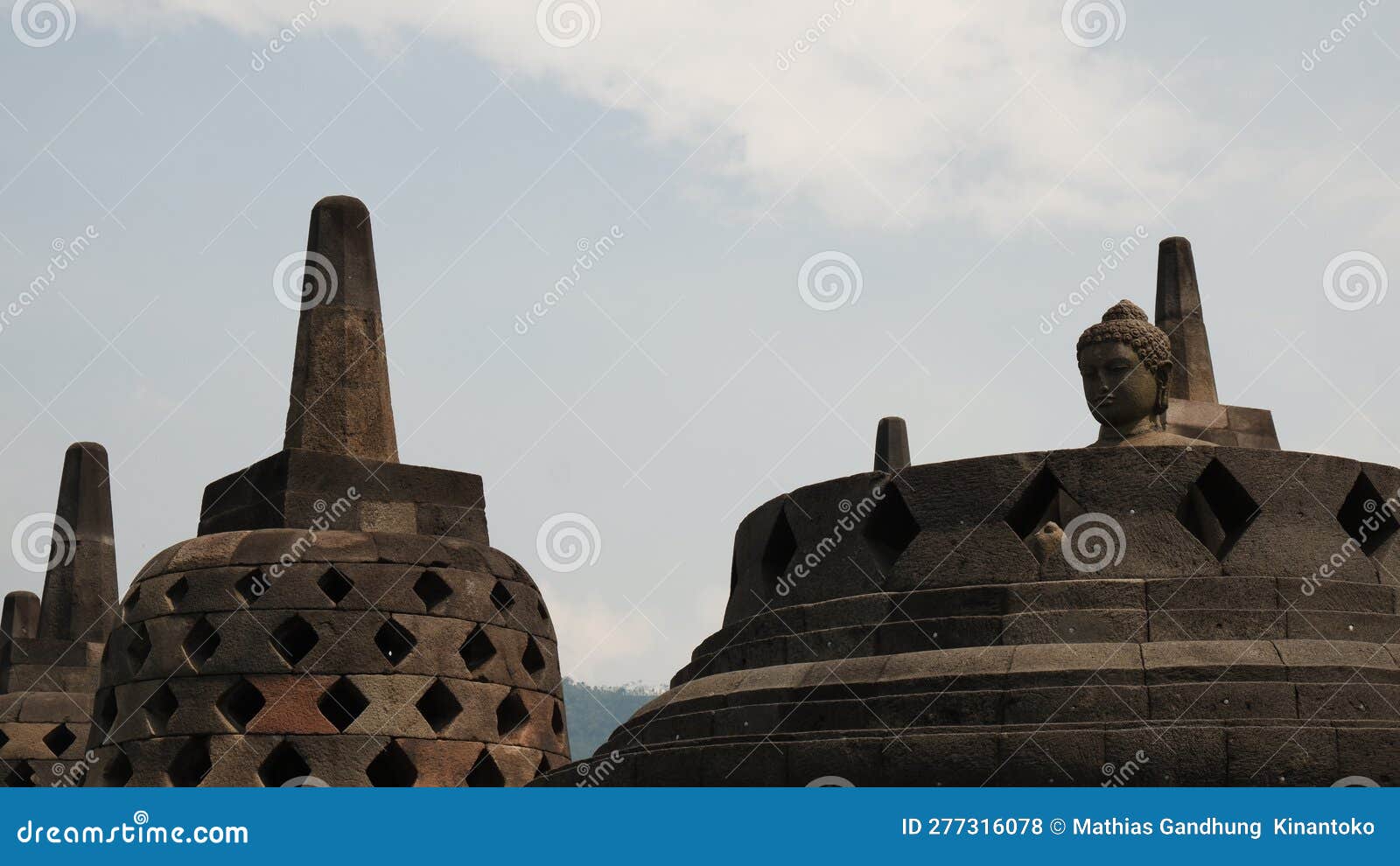 Borobudur Temple Stupa Made of Stone Stock Photo - Image of ...