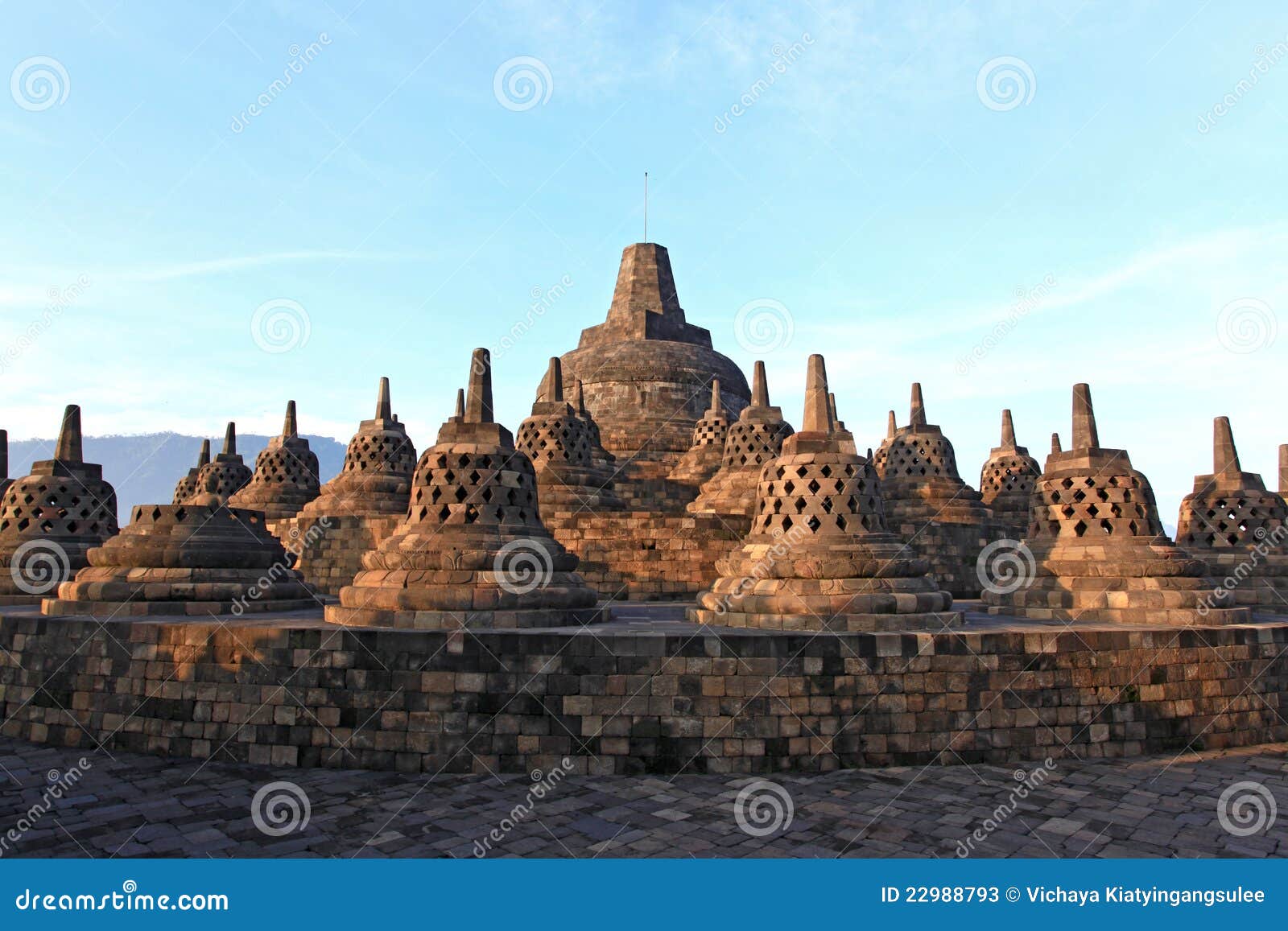 Borobudur Temple Stupa Ruin Stock Image - Image of java, classical ...