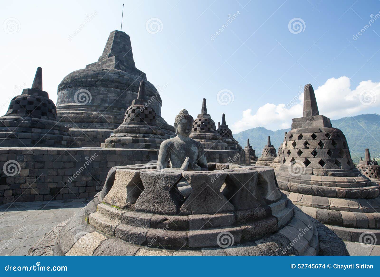 Borobudur Temple, Yogyakarta, Indonesia. Stock Photo - Image of ...