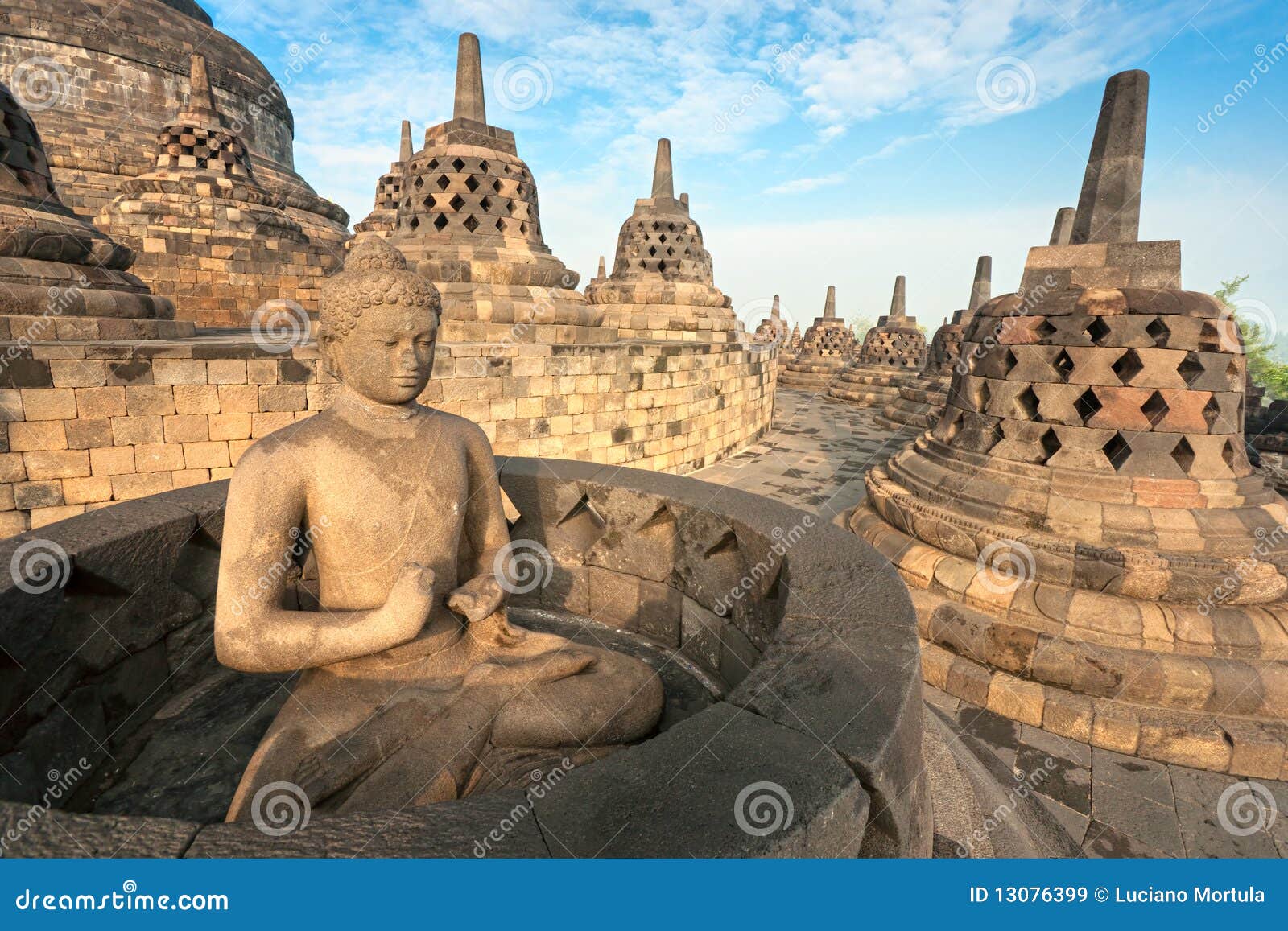Borobudur Temple, Yogyakarta, Java, Indonesia. Stock Image - Image of ...