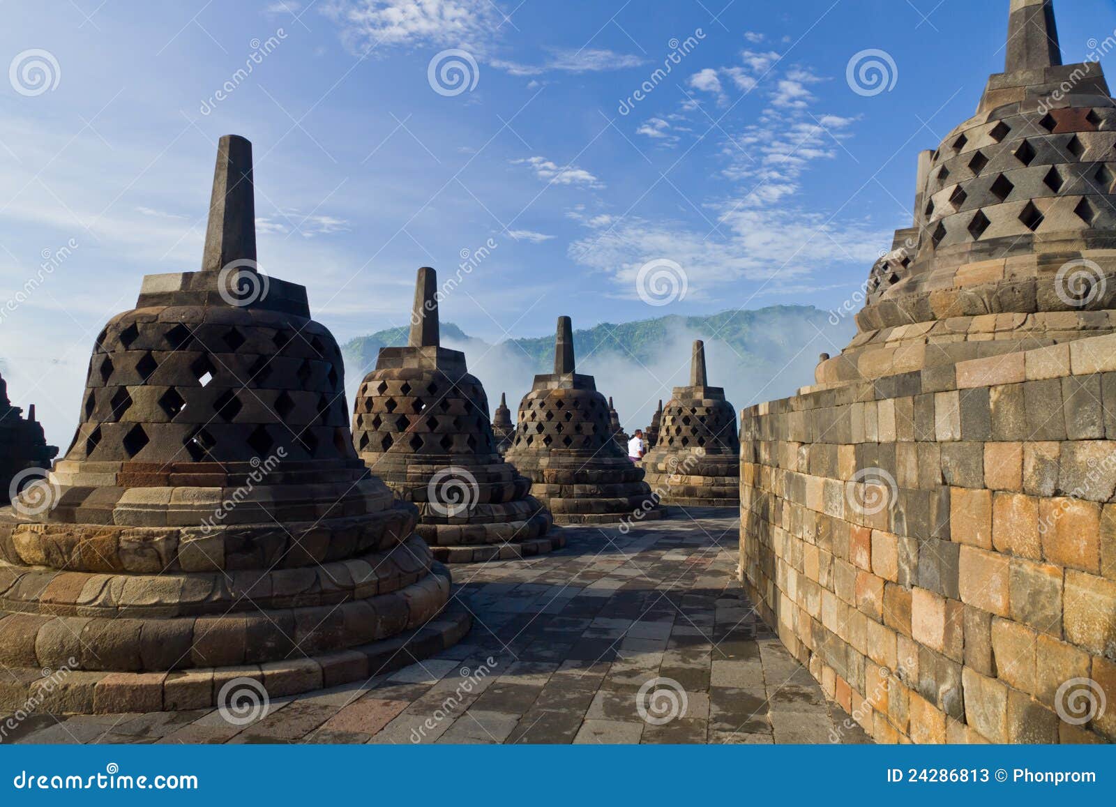 Borobudur Temple. Yogyakarta, Java, Indonesia. Stock Image - Image of ...